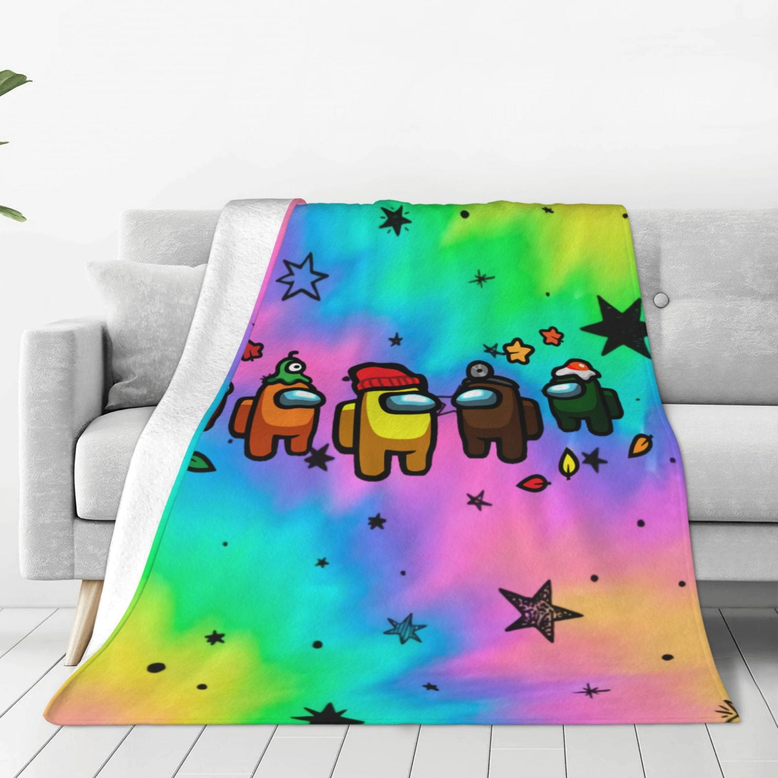 Among Us Blanket Ultra-Soft Flannel Fleece Warm Throw Quilt Anime ...