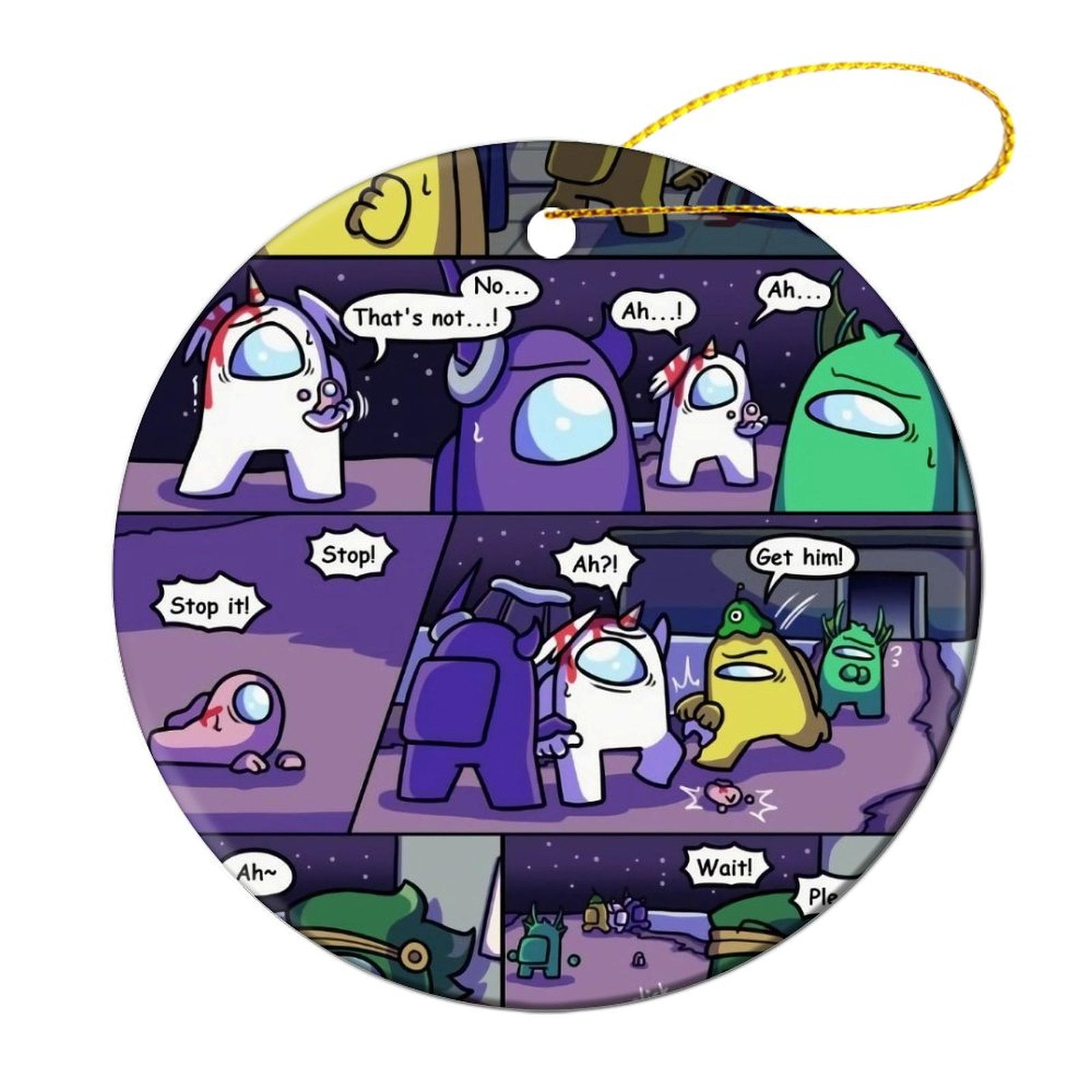Among Us Both Crewmates And Imposters Christmas Ornament,Farmhouse ...