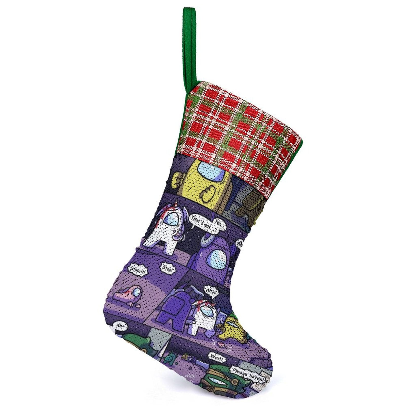 Among Us Both Crewmates And Imposters Christmas Stockings,Reversible ...