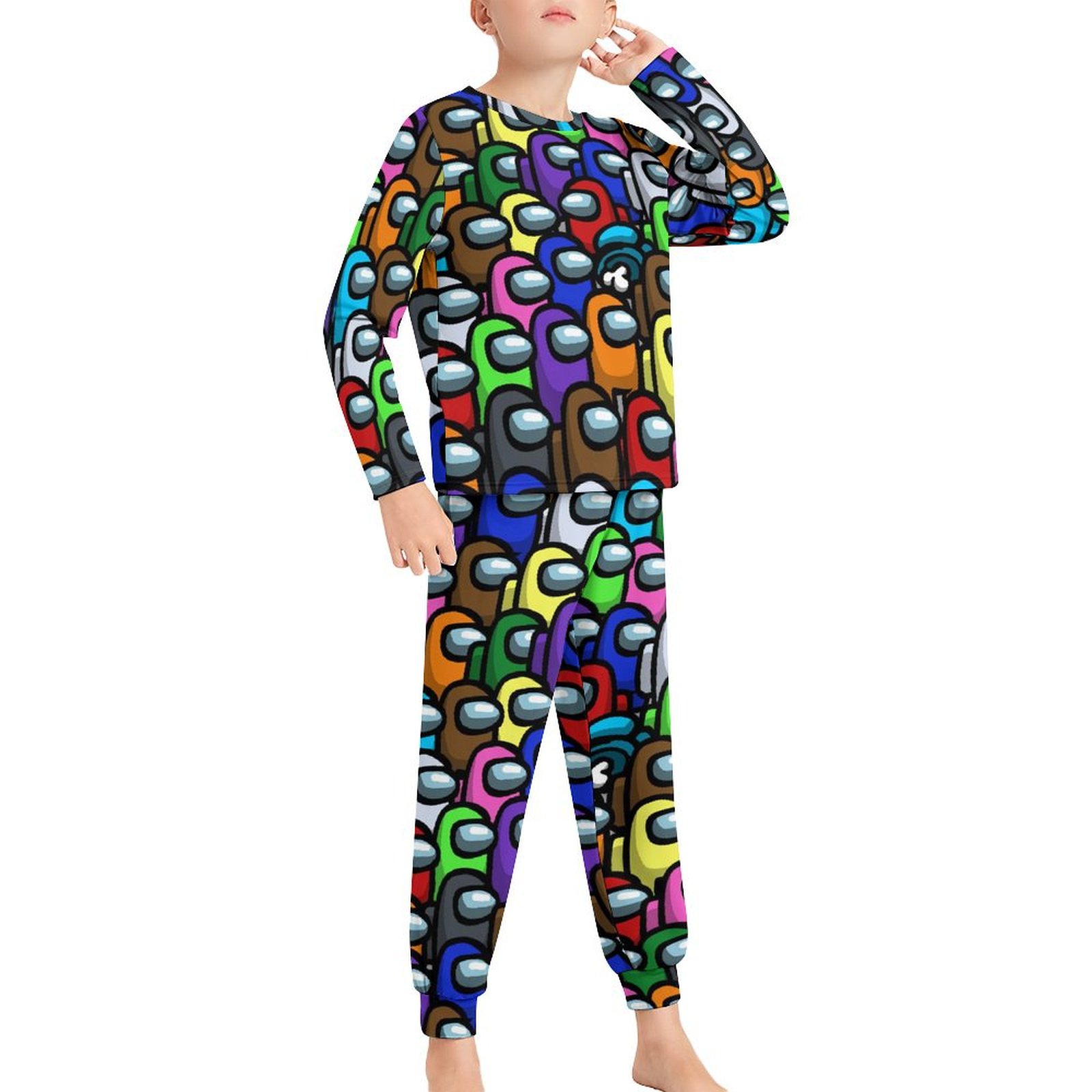 Among Us Boys Pajamas for Toddler Clothes Set Planet Train Sleepwear ...
