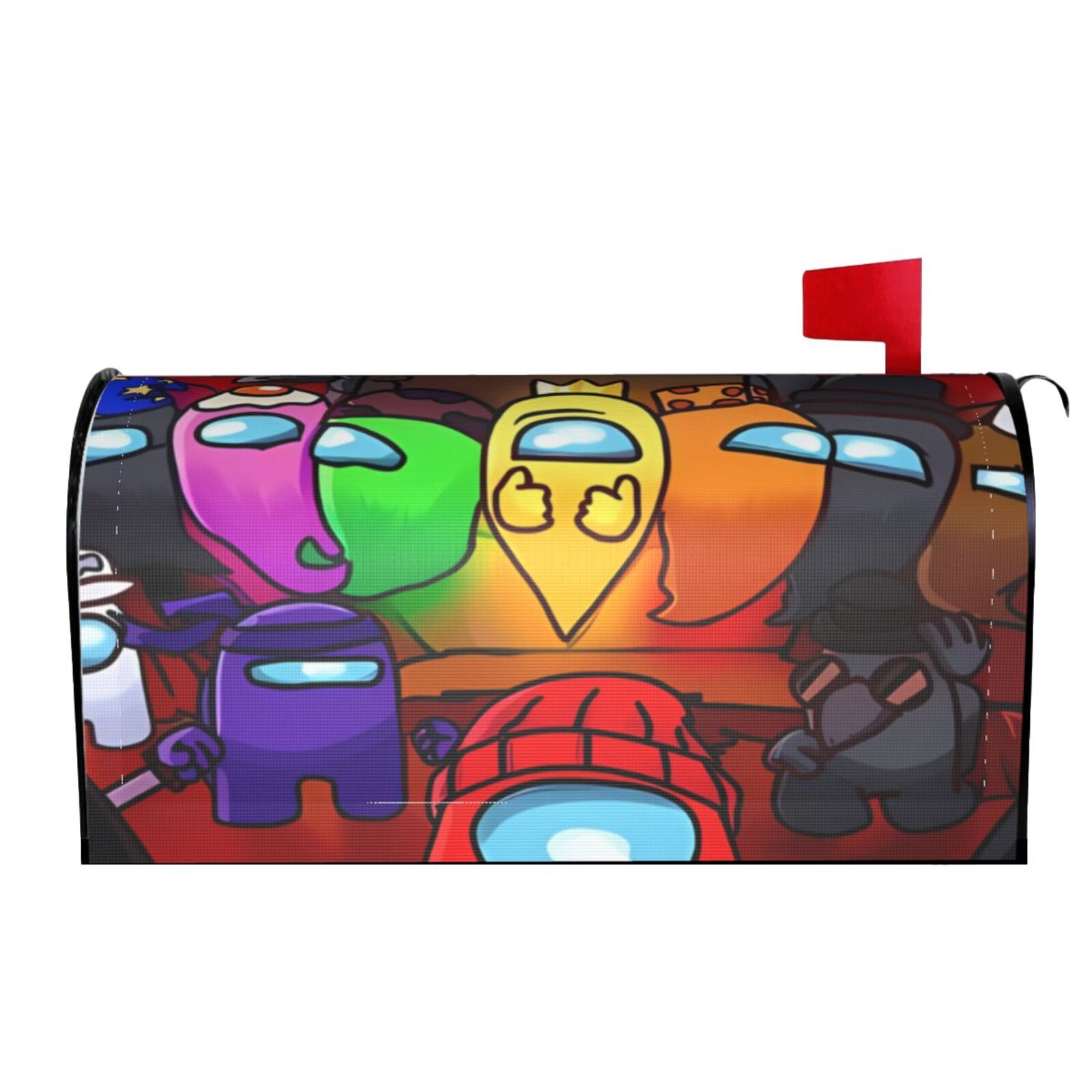 Among Us Cartoon Character Mailbox Cover Magnetic Standard Size, Post ...