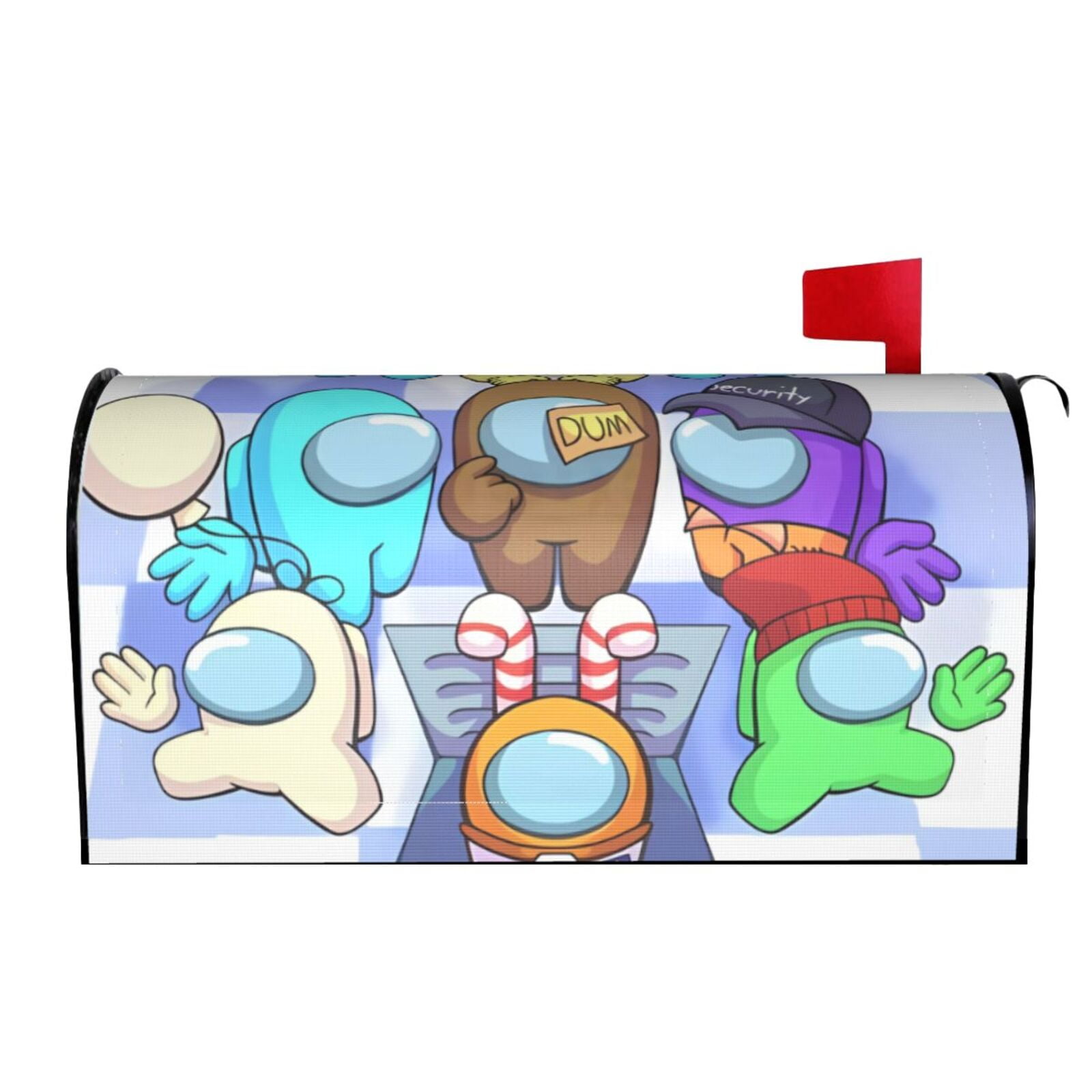 Among Us Cartoon Character Mailbox Cover Magnetic Standard Size, Post ...