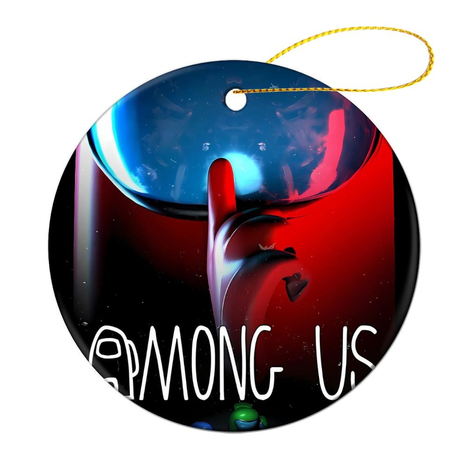 Among_Us Ceramic Christmas Circular Ornament 2024 - Double-sided ...