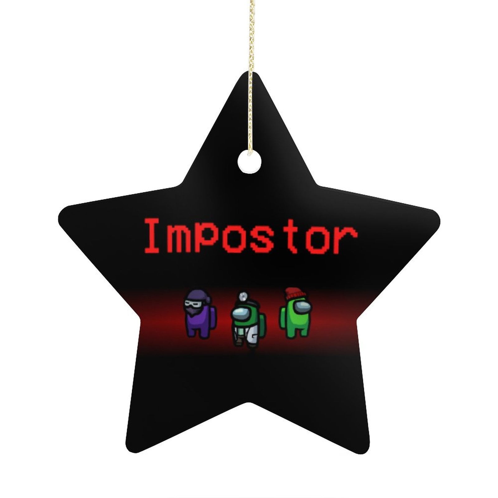 Among Us Christmas Star Pendant Tree Ornaments for Kids Mom Dad Friends ...