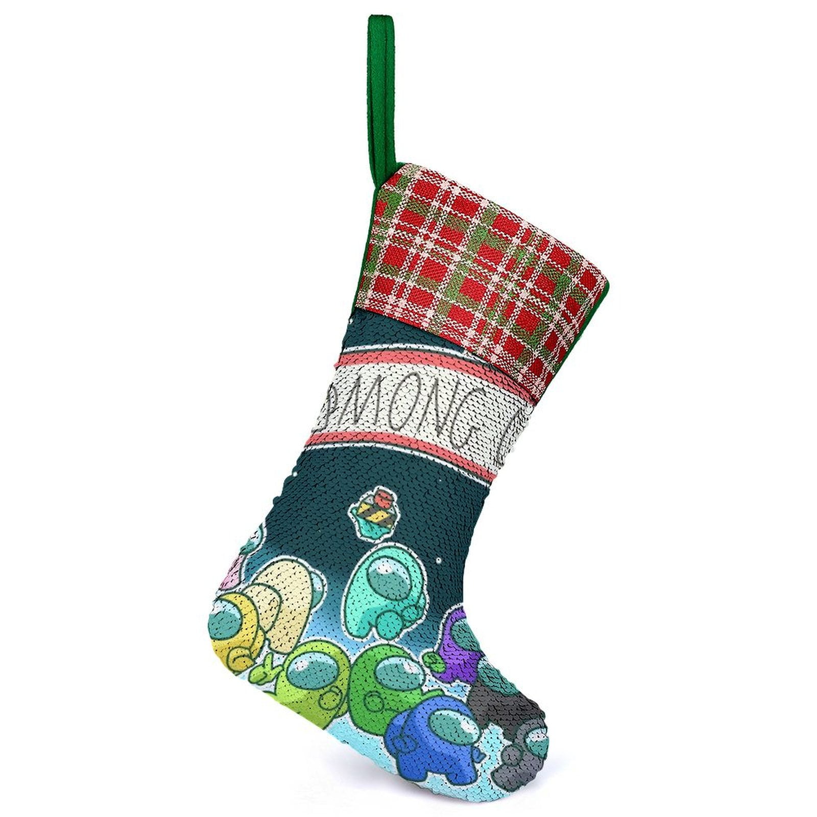 Among Us Christmas Stockings,Reversible Color Changing Magical Stocking ...
