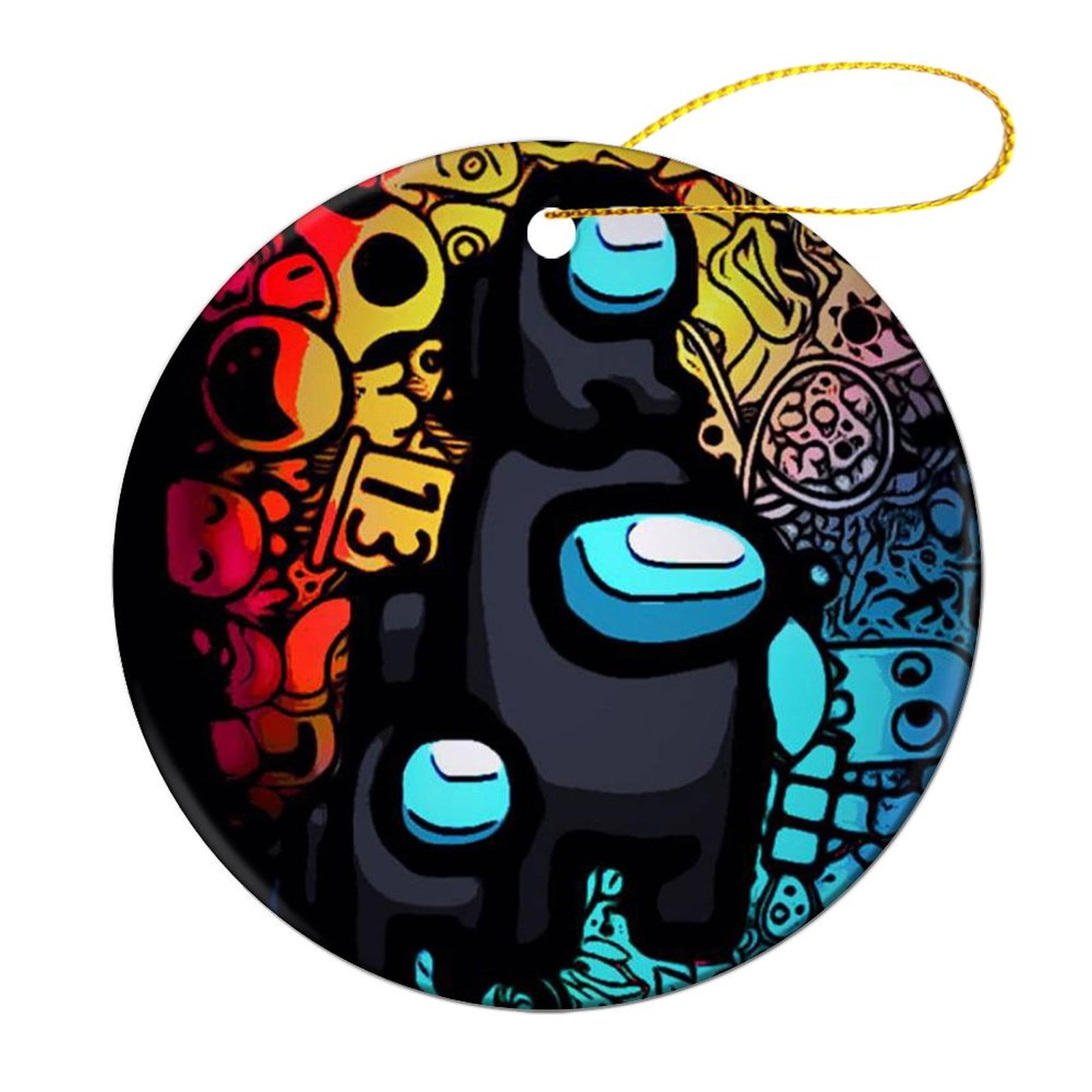 Among Us Christmas Tree Ornaments Double-Sided Design For Kids Mom Dad ...