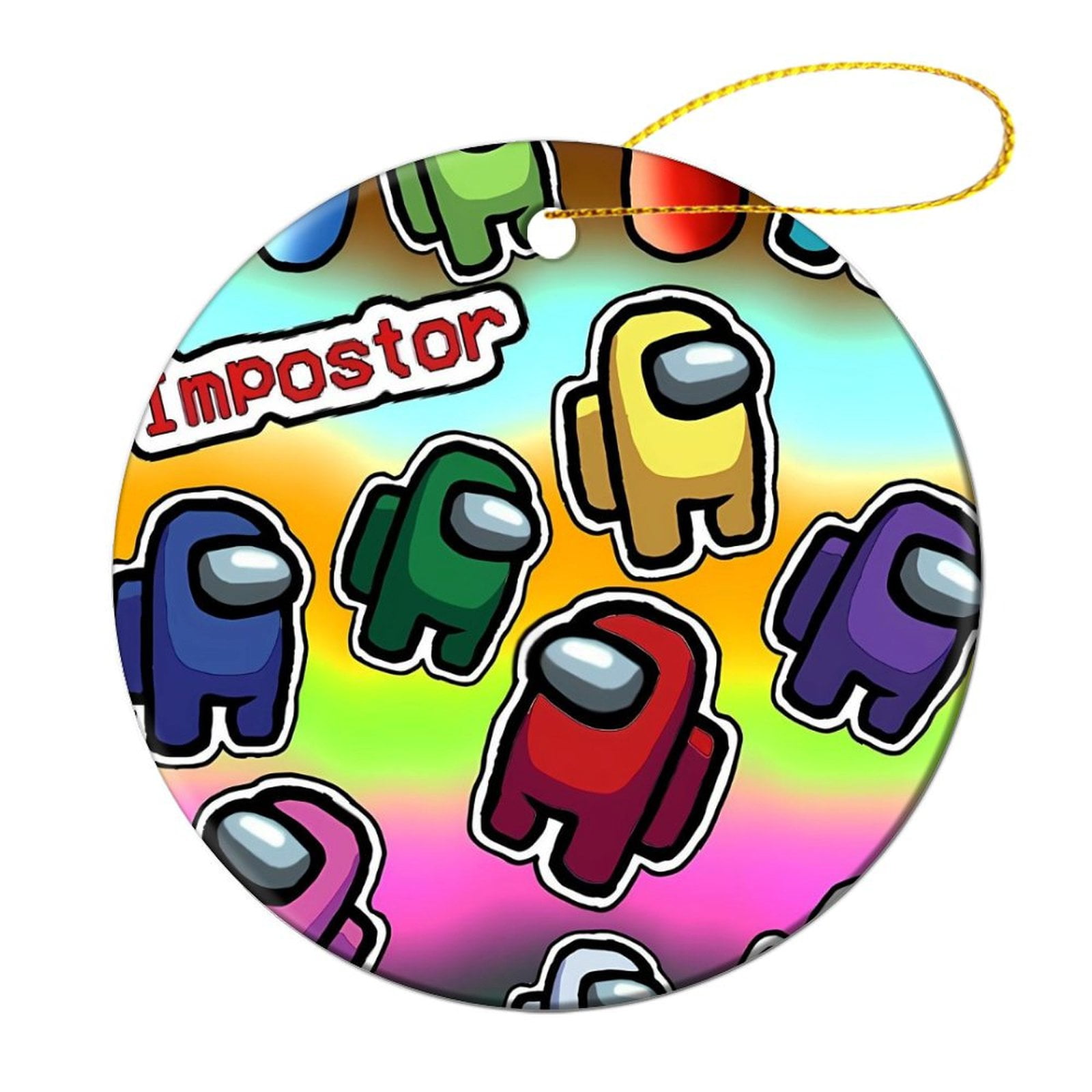 Among Us Christmas Tree Ornaments Double-Sided Design For Kids Mom Dad ...