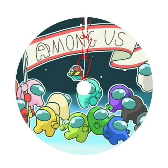 Among Us Christmas Tree Skirt 30 inch,Farmhouse Holiday Tree Skirt ...