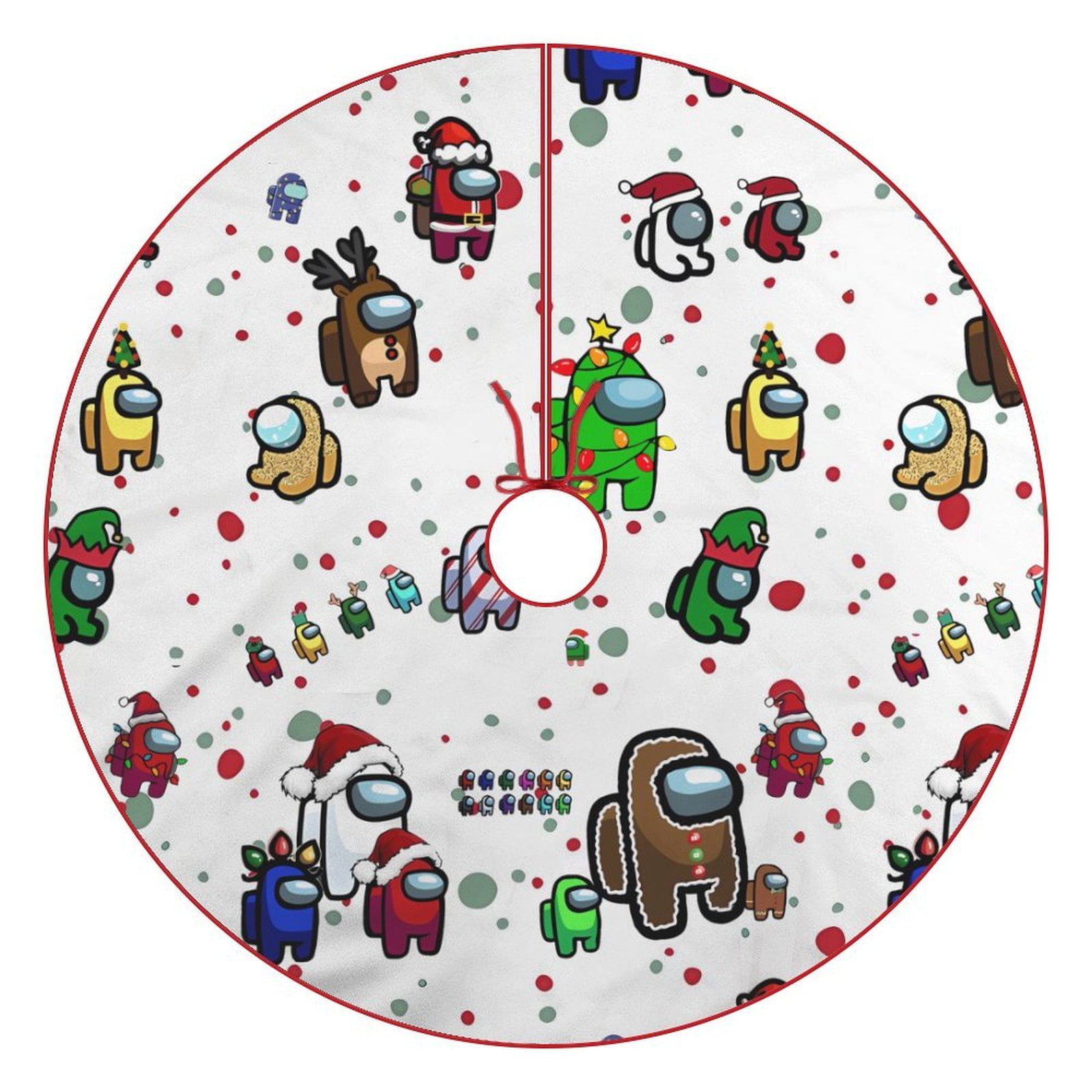 Among Us Christmas Tree Skirt 30 inch Tree Skirt Large Xmas Tree Skirt ...