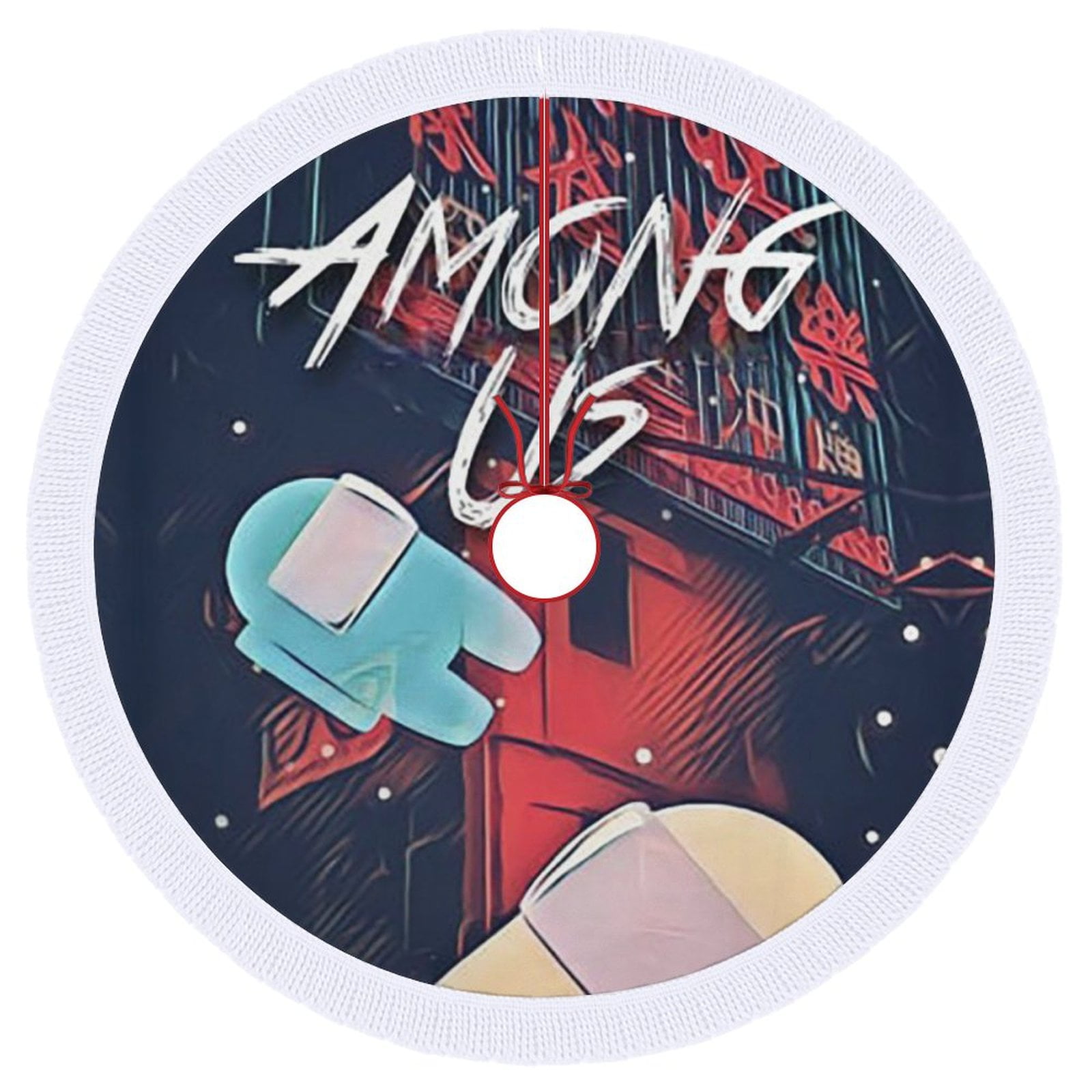 Among Us Christmas Tree Skirt 36 inch Tree Skirt Large Xmas Tree Skirt ...