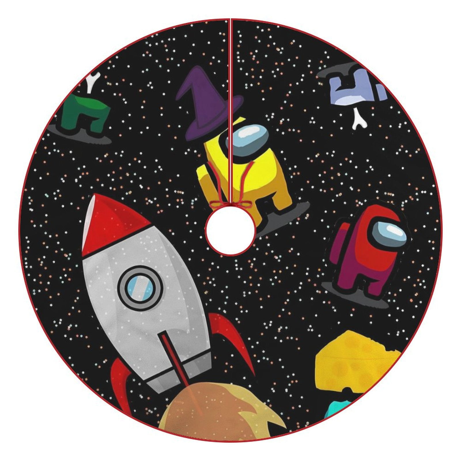 Among Us Christmas Tree Skirt 48 inch Tree Skirt Large Xmas Tree Skirt ...