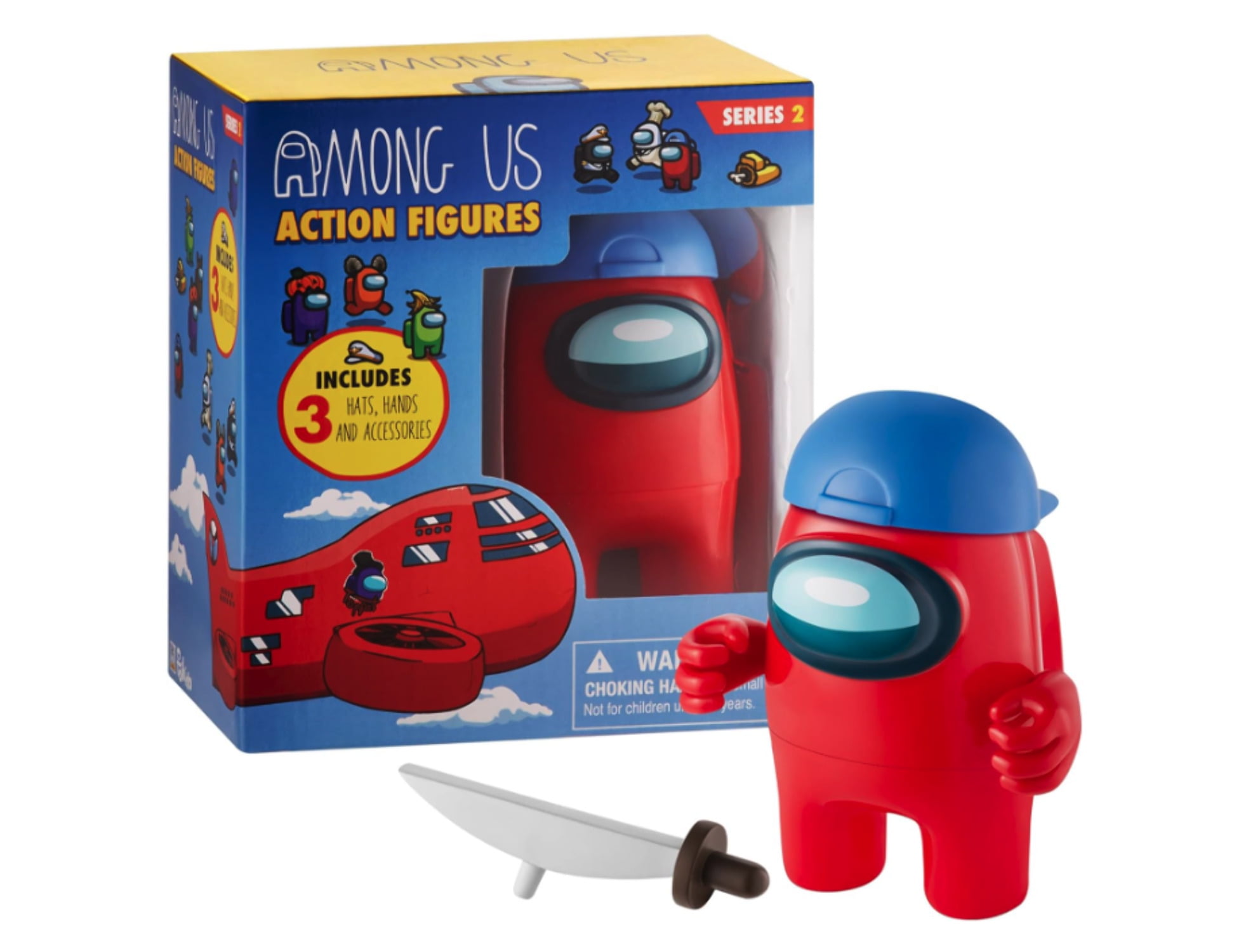 Among Us Collectible Action Figure Series 2 With Accessories - Red ...