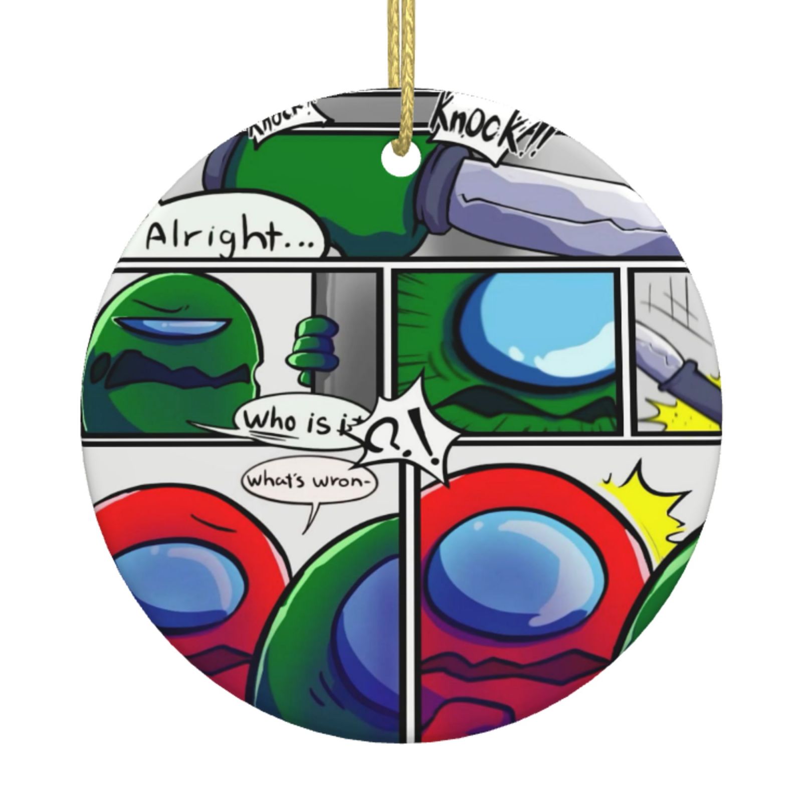 Among Us Comic About Christmas Ornament 2026,Ornaments for Christmas ...