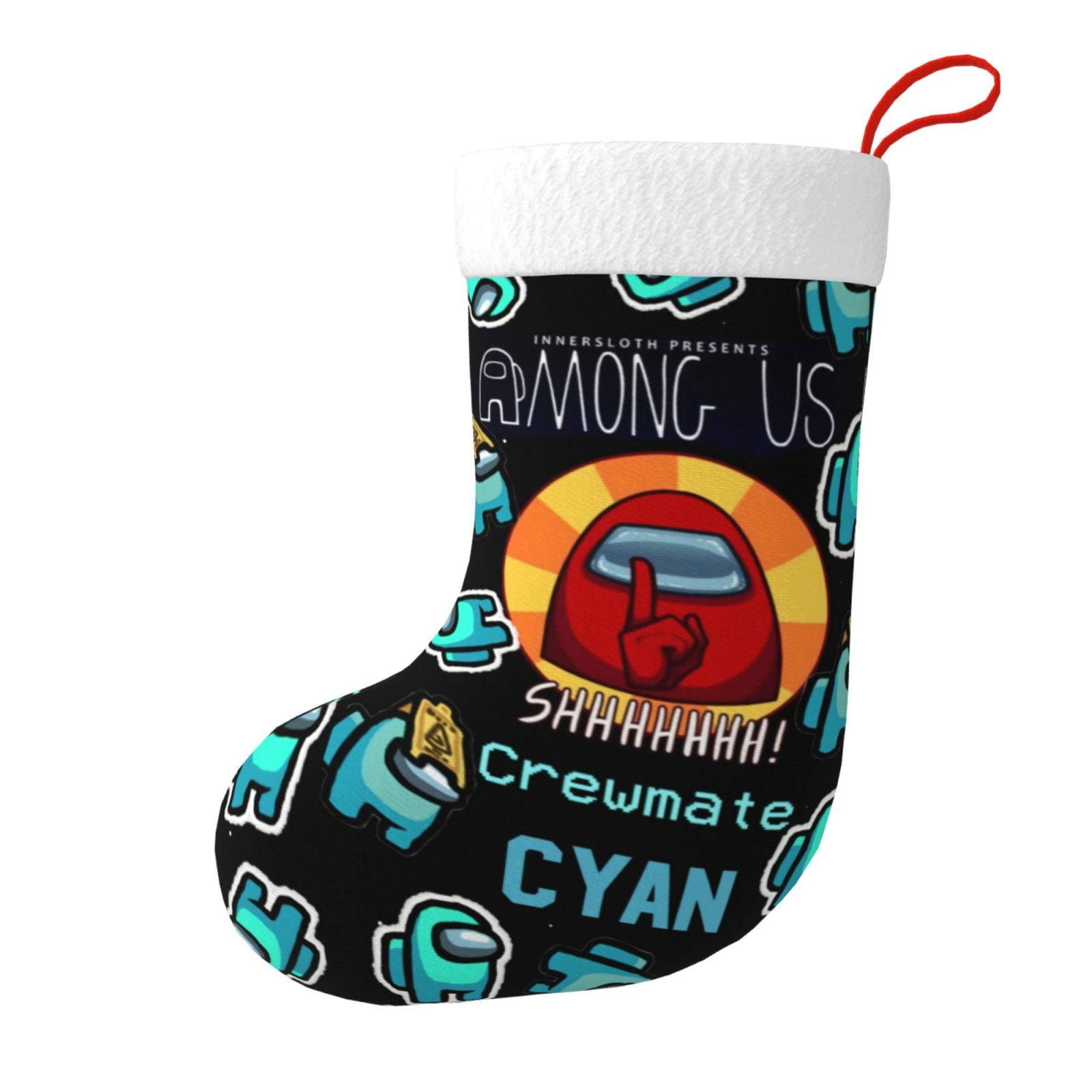 Among Us Crewmate Cyan Christmas Stocking 18 Inch,Among Us Crewmate ...