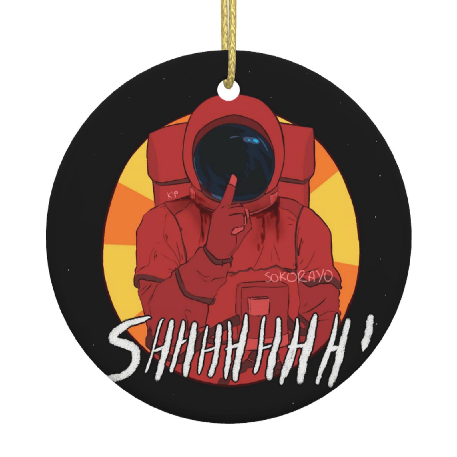Among Us - Crewmath Shhh Christmas Ornament 2026,Ornaments for ...