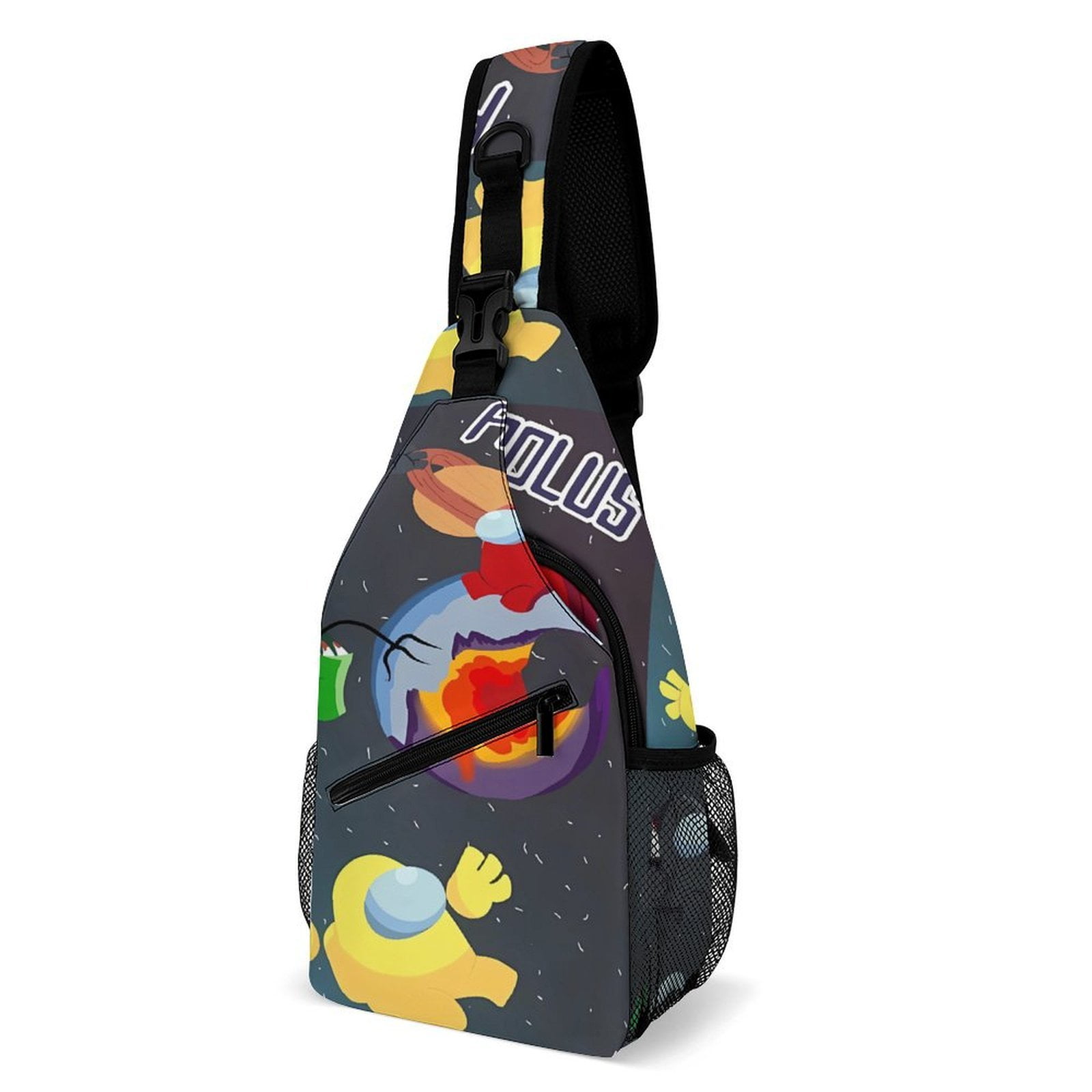 Among/Us Crossbody Backpack For Men Women Sling Bag Cartoon Chest Bag ...