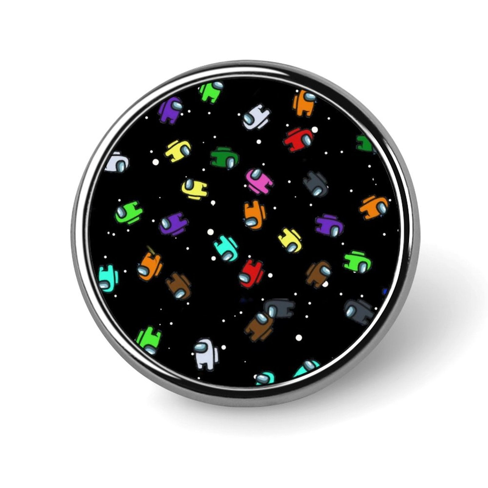 Among Us DIY Round Badge Aluminum Alloy Badges Fashionable Lapel Pin ...