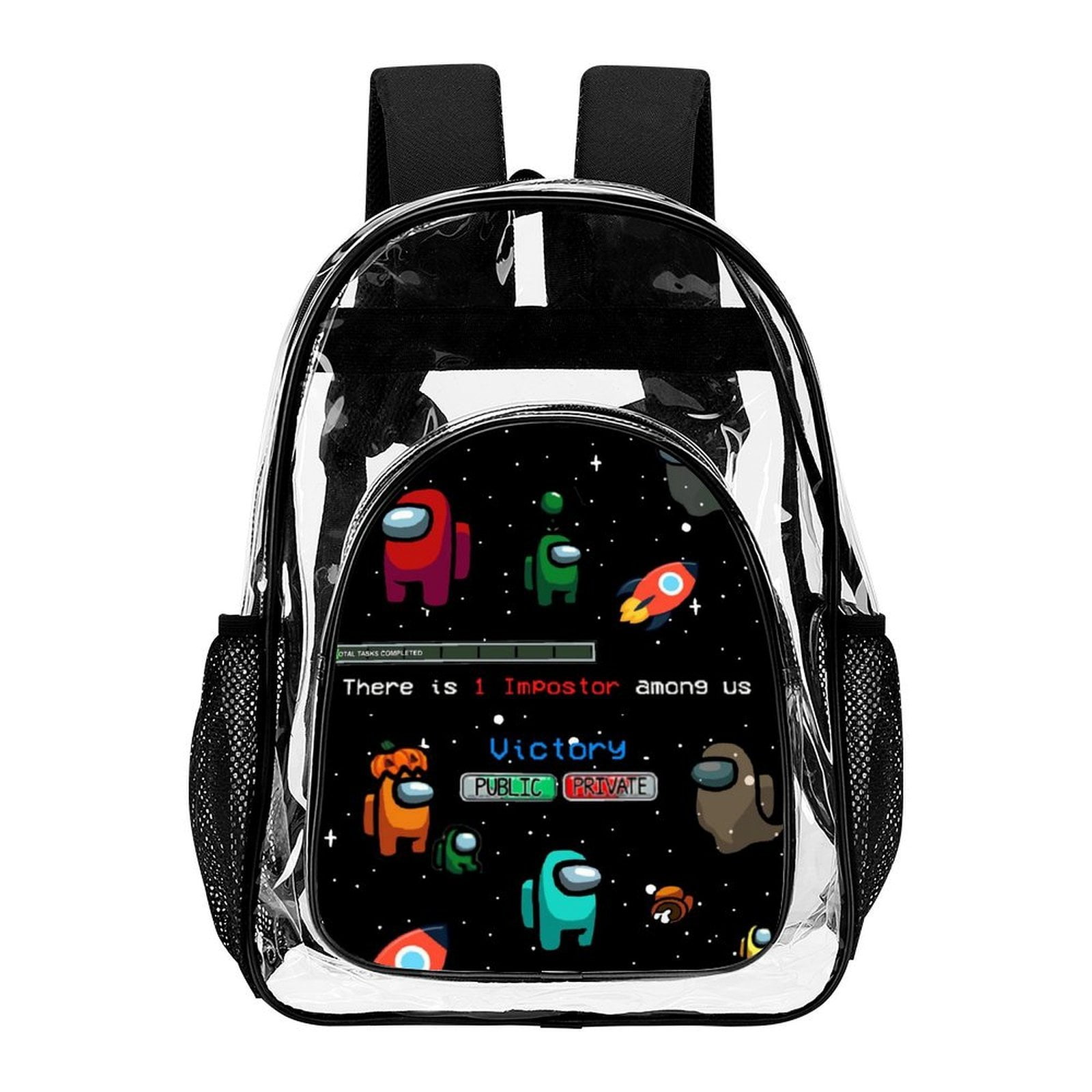 Among Us Game Large Clear Backpack Heavy Duty Transparent See Through ...