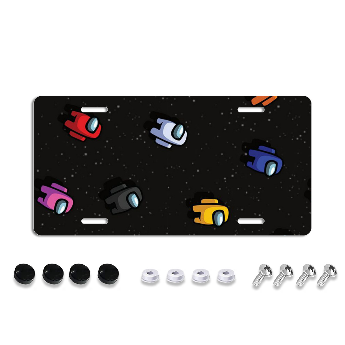 Among Us Game License Plate Cover Personalized Car License Plate Metal ...