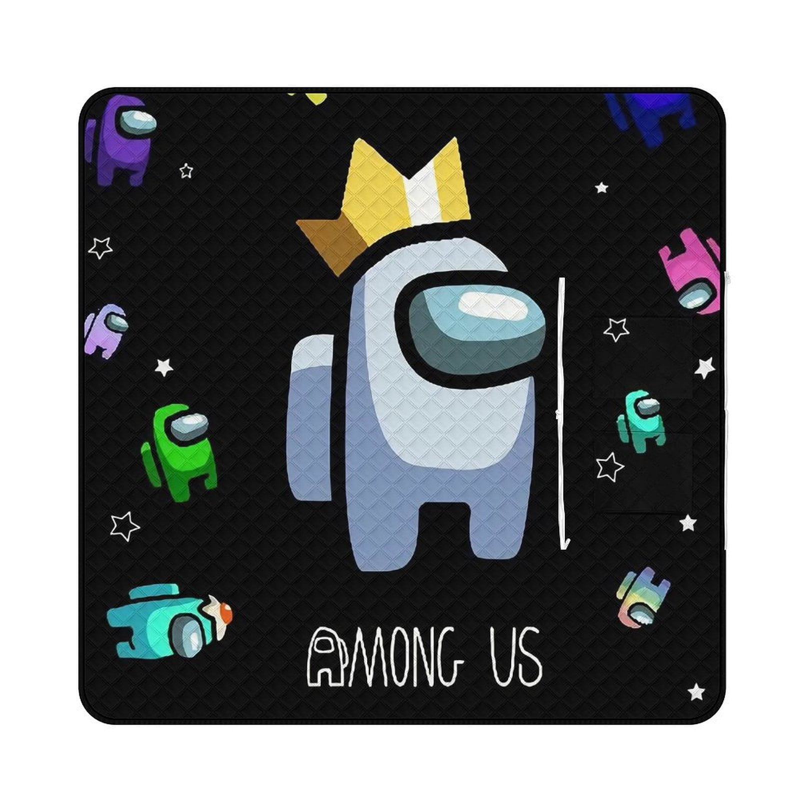 Among Us Game Picnic Blankets,78x78 Waterproof Picnic Mat,Beach Blanket ...