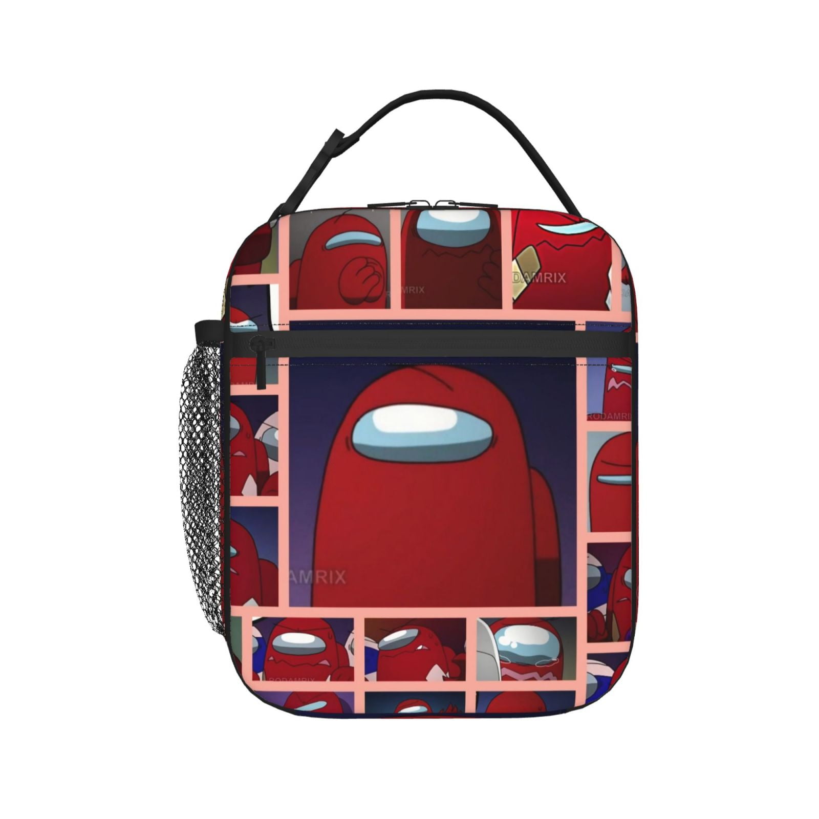 Among Us Game Red Collage Lunch Box,Lunch Bag,Insulated Lunch Bag,Lunch ...