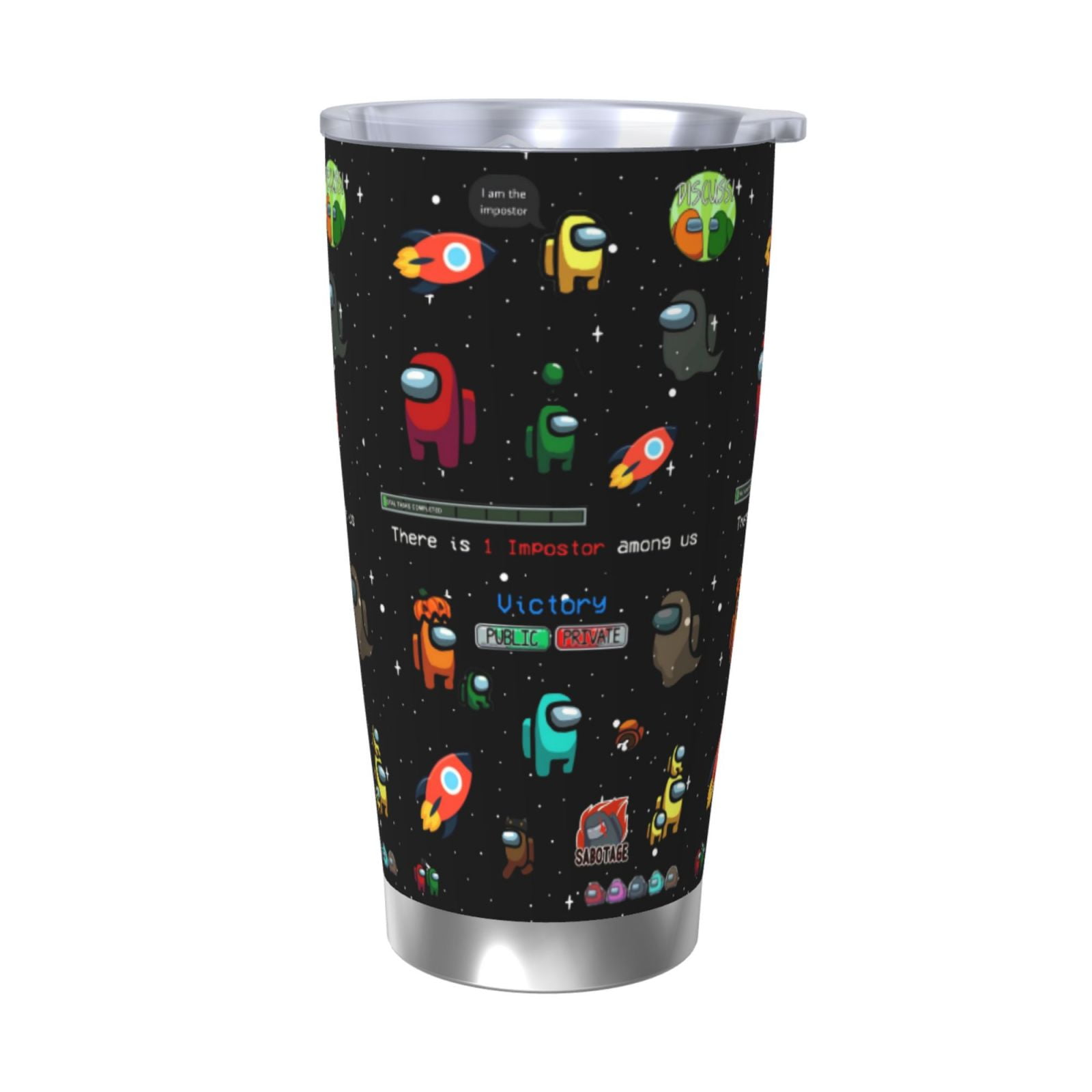 Among Us Game Water Bottle,Coffee Cups,20oz Stainless Steel Insulated ...