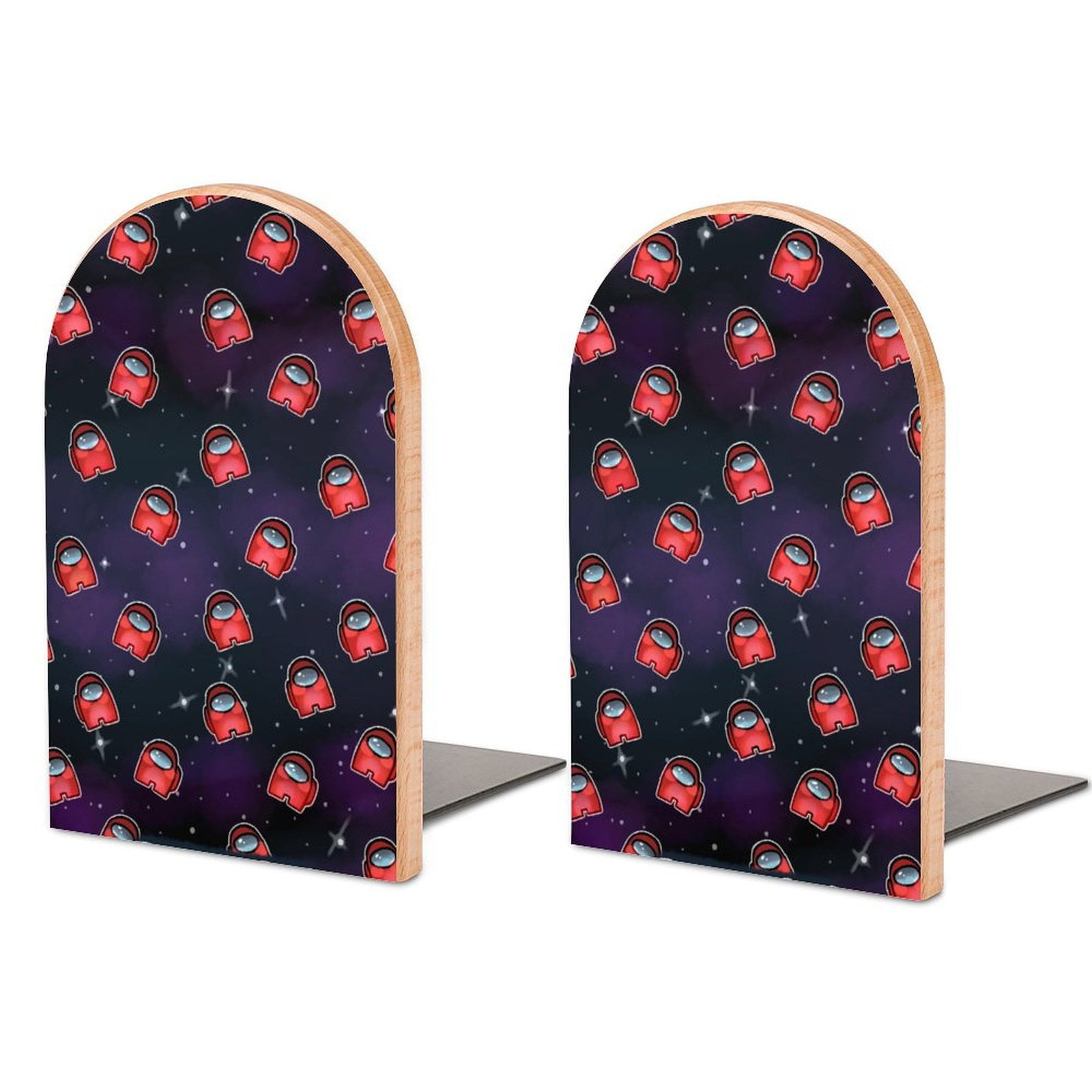 Among-Us Gaming Book Ends,BookEnds Supports for Bookrack Desk,Bookend ...