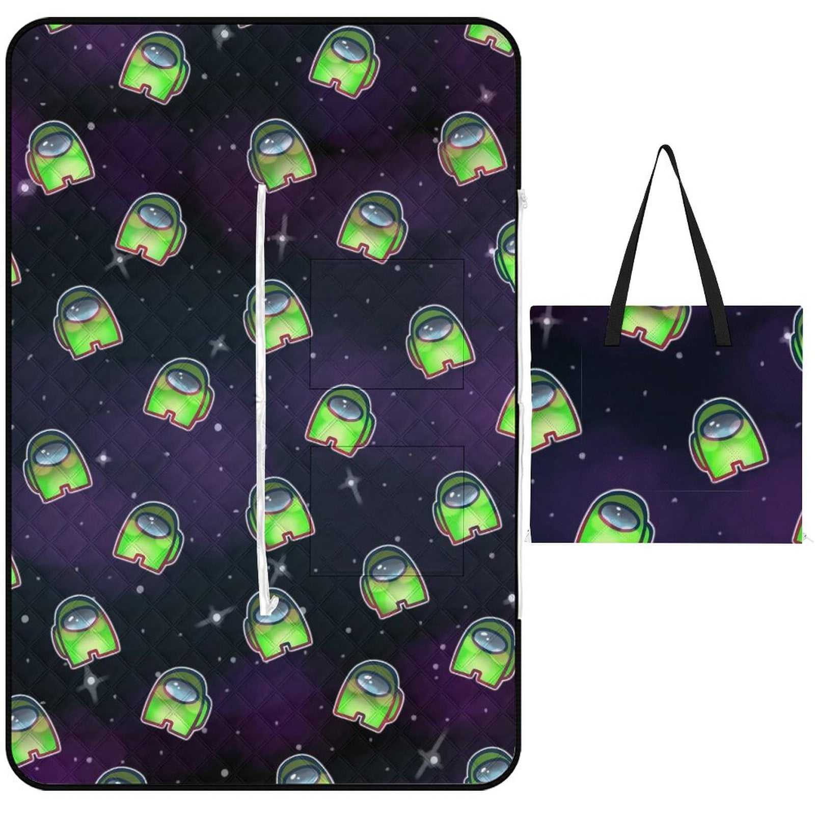 Among-Us Gaming Extra Large Picnic Outdoor Blanket,59 x 39 Waterproof ...