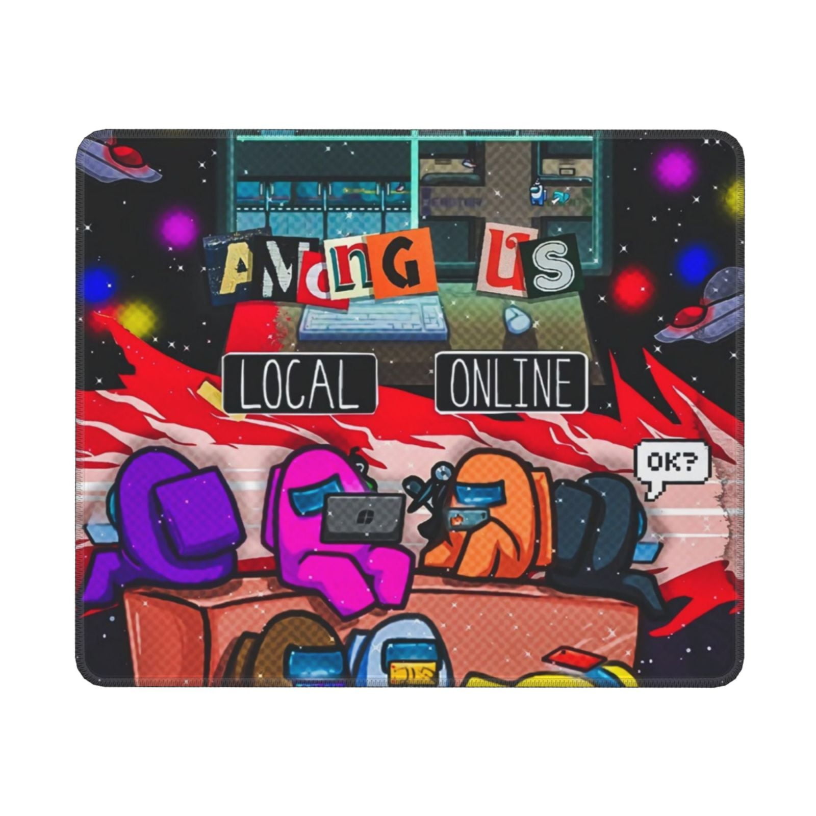 Among-Us Gaming Mouse Pad,Kawaii Anime Cat Mouse Pads for Wireless ...