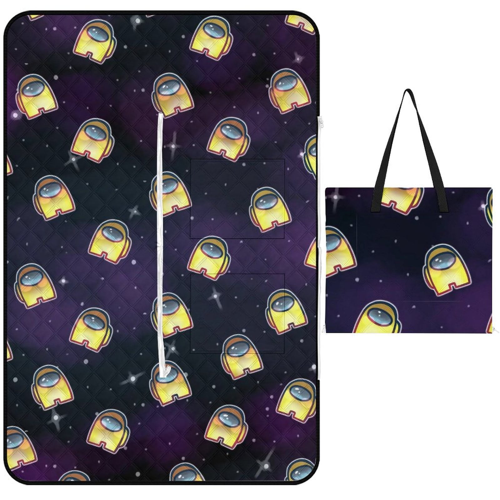 Among-Us Gaming Picnic Blankets 59"x39" Extra Large Outdoor Blanket ...