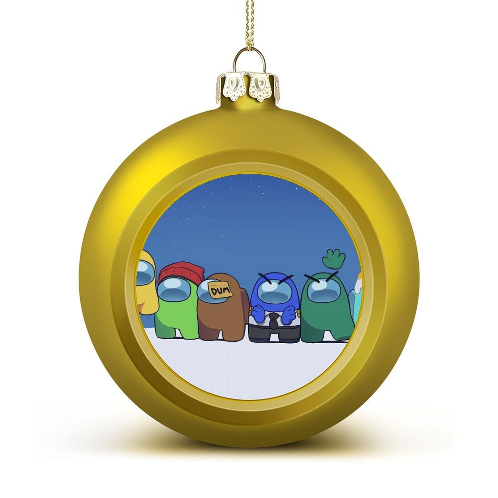Among Us They Are A Great Team Christmas Large Ball Ornaments for Tree ...