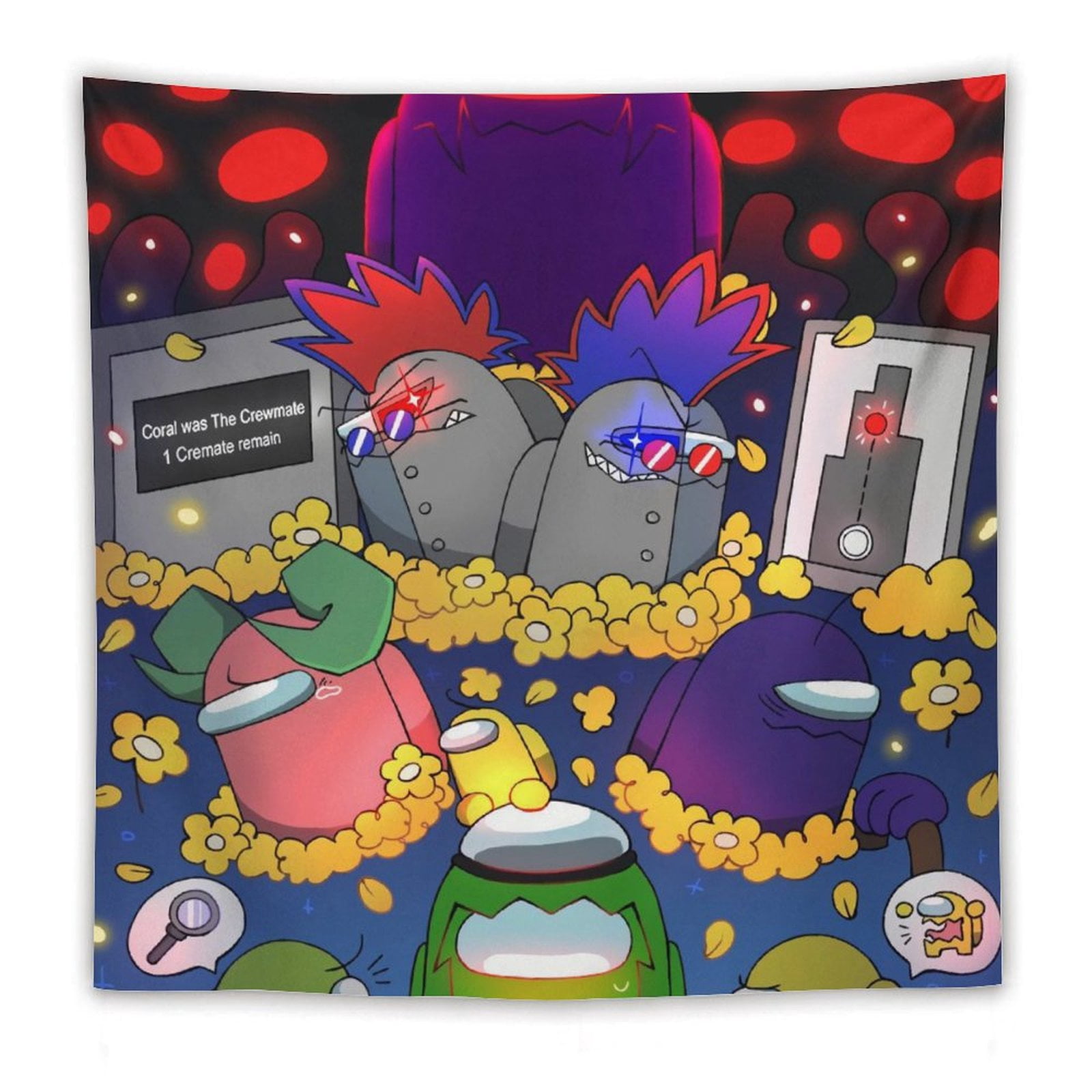 Among Us Hive Tapestry,Among Us Hive Wall Tapestry,Tapestry for bedroom ...