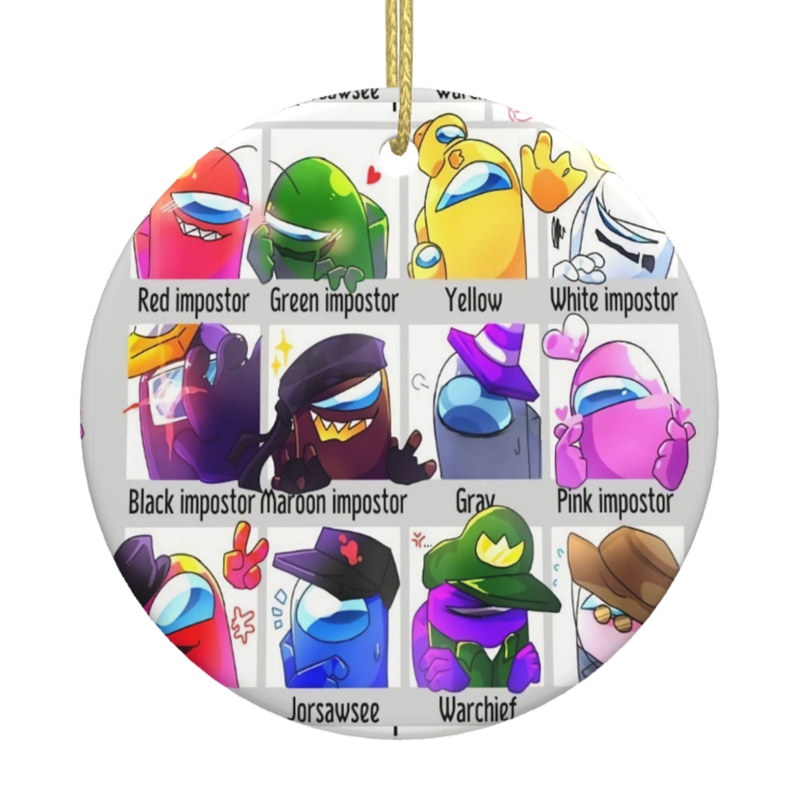 Among Us Imposter Christmas Ornament 2026,Ornaments for Christmas Tree ...