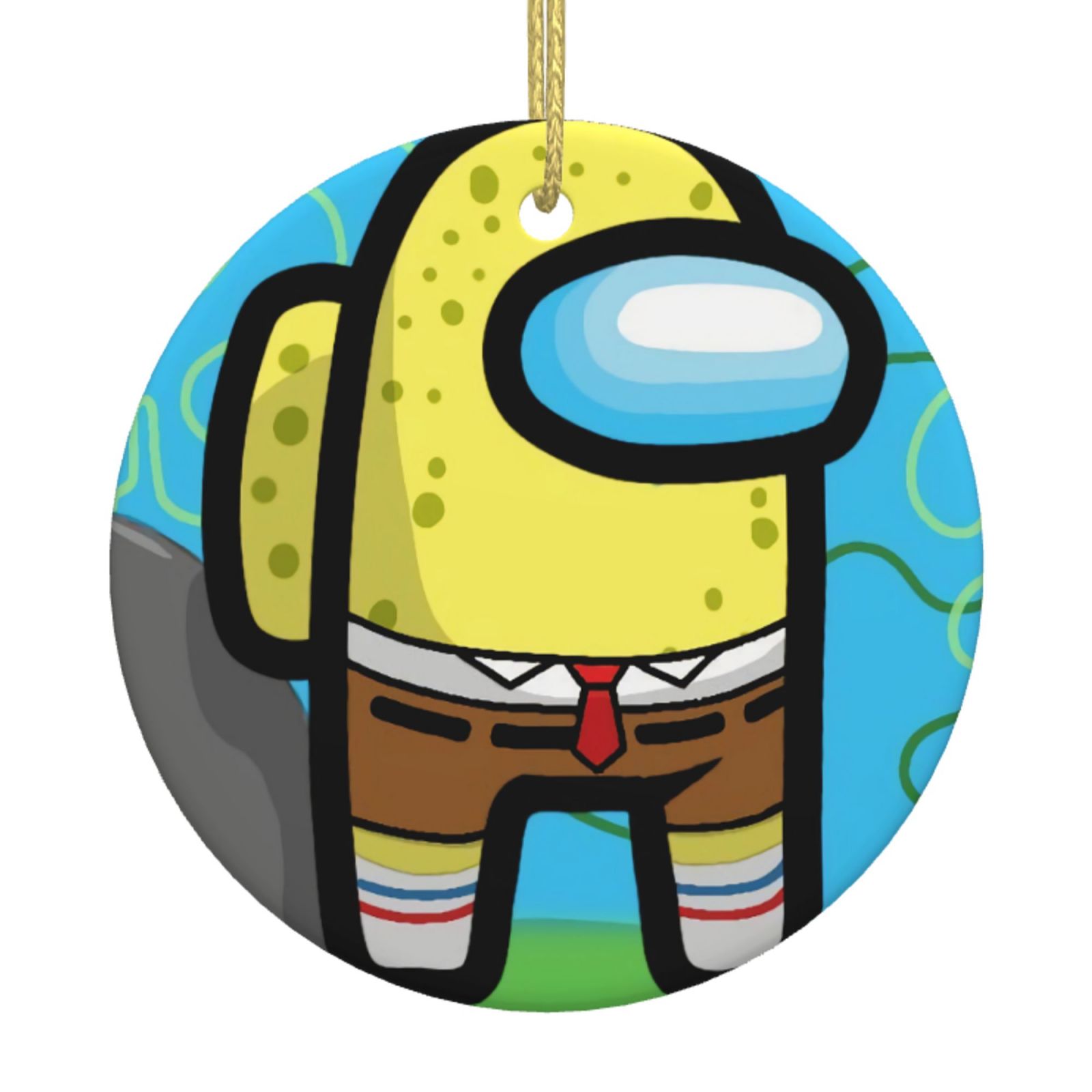 Among Us Imposter Crewmate Christmas Ornaments,Ceramic Xmas Ornaments ...