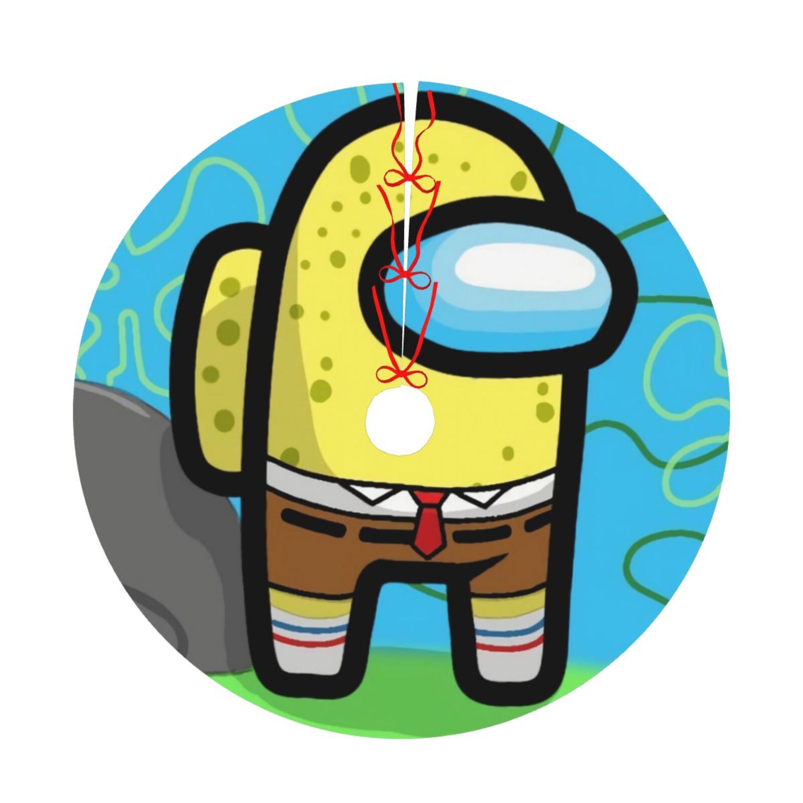 Among Us Imposter Crewmate Christmas Tree Skirt 48 Inch,Soft and Funny ...