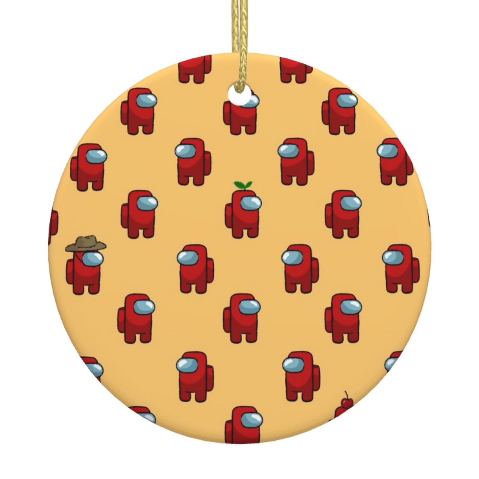 Among-Us Imposter Crewmate Red Christmas Tree Decorations,Ceramic ...