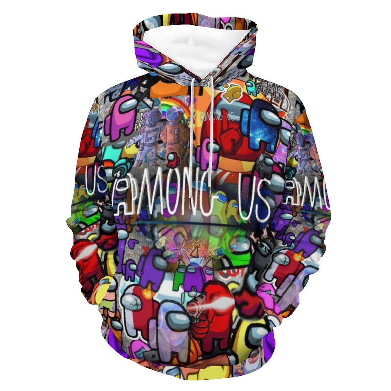 Among Us Imposter Crewmate Wallpaper Hoodies for Men,Pullover ...