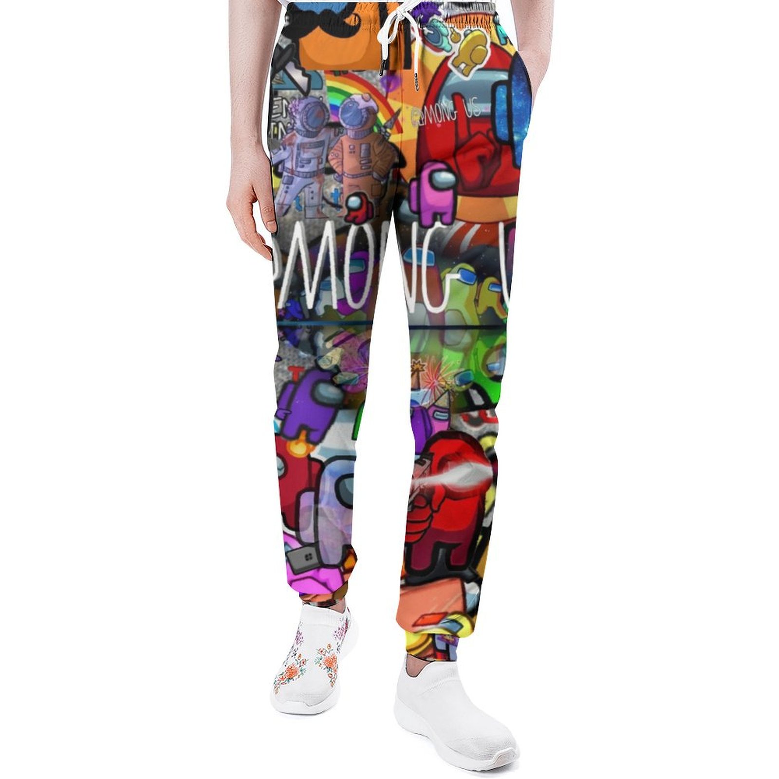 Among Us Imposter Crewmate Wallpaper Sweatpants for Men,Mens Joggers ...