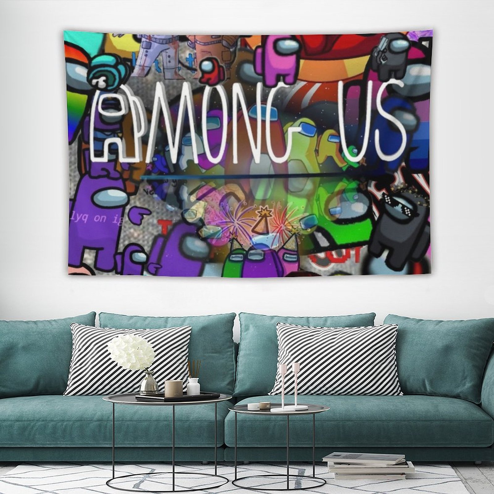 Among Us Imposter Crewmate Wallpaper Tapestry,Among Us Imposter ...