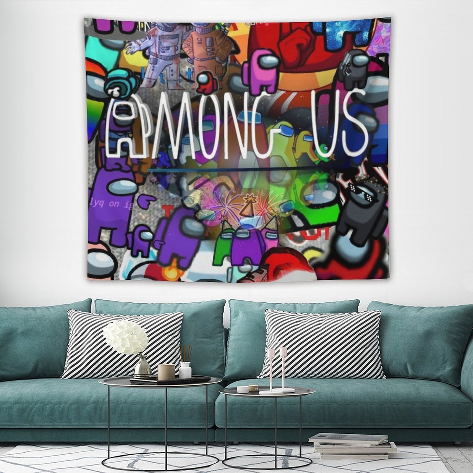 Among Us Imposter Crewmate Wallpaper Tapestry,Among Us Imposter ...