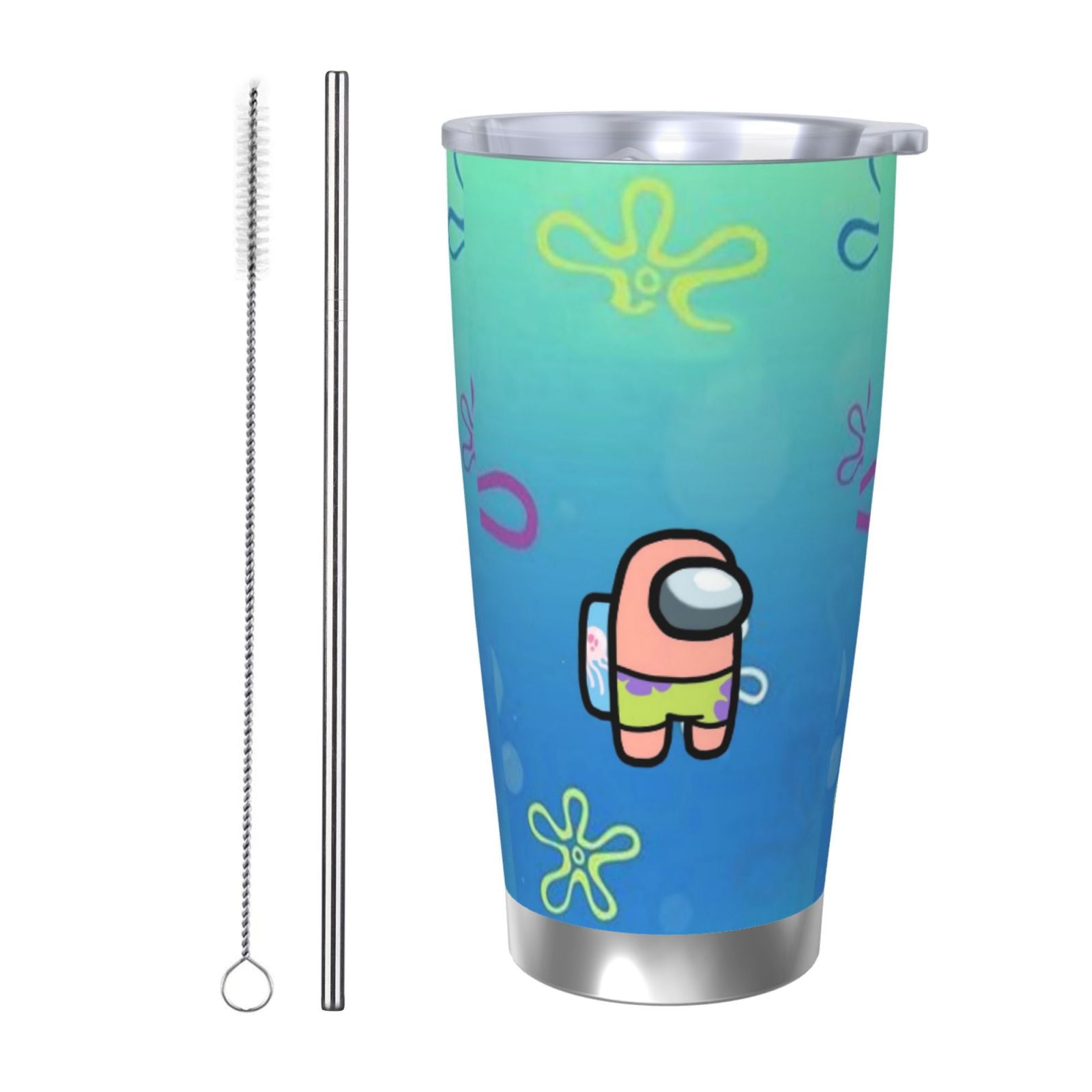 Among-Us Imposter Crewmate Water Bottle,Travel Coffee Mug,Tumbler with ...