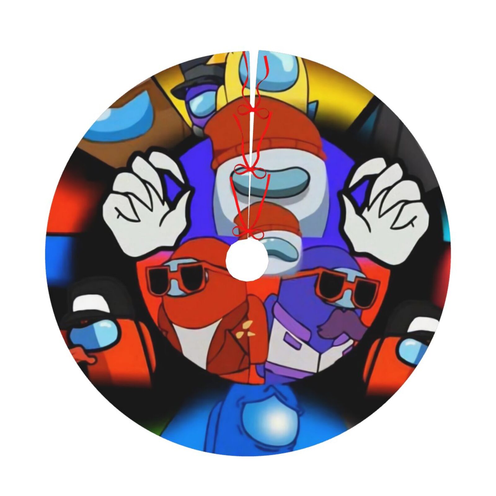 Among-Us Imposter Crewmate547 Christmas Tree Skirt Collar 36 Inch Xmas ...