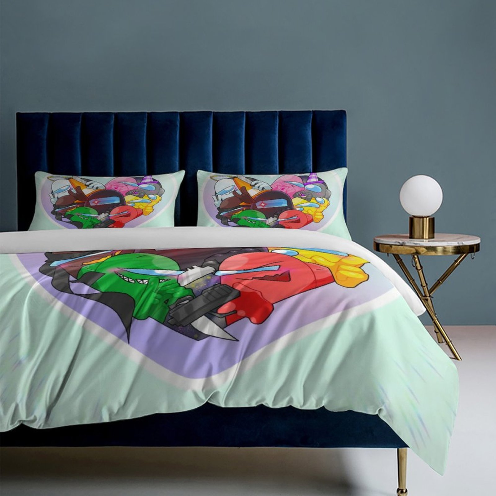 Among Us Imposter Duvet Cover Set,Bedding for Boys Girls Kids,Bedding ...