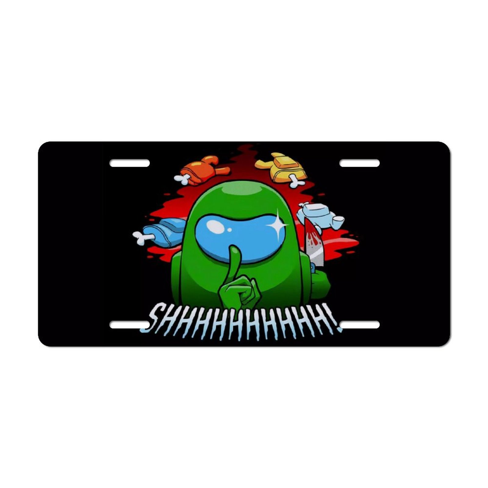 Among Us Impostor Car License Plate Cute Anime License Plate Covers ...