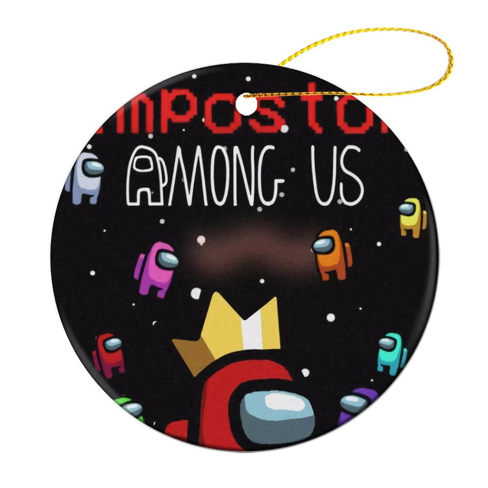 Among Us Impostor Christmas Tree Ornaments Double-Sided Design For Kids ...