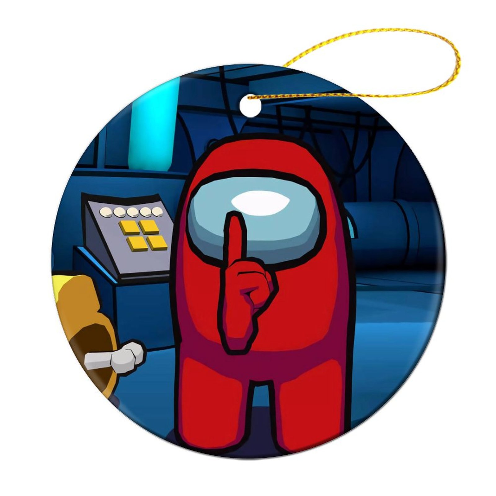 Among Us Impostor Christmas Tree Ornaments Double-Sided Design For Kids ...