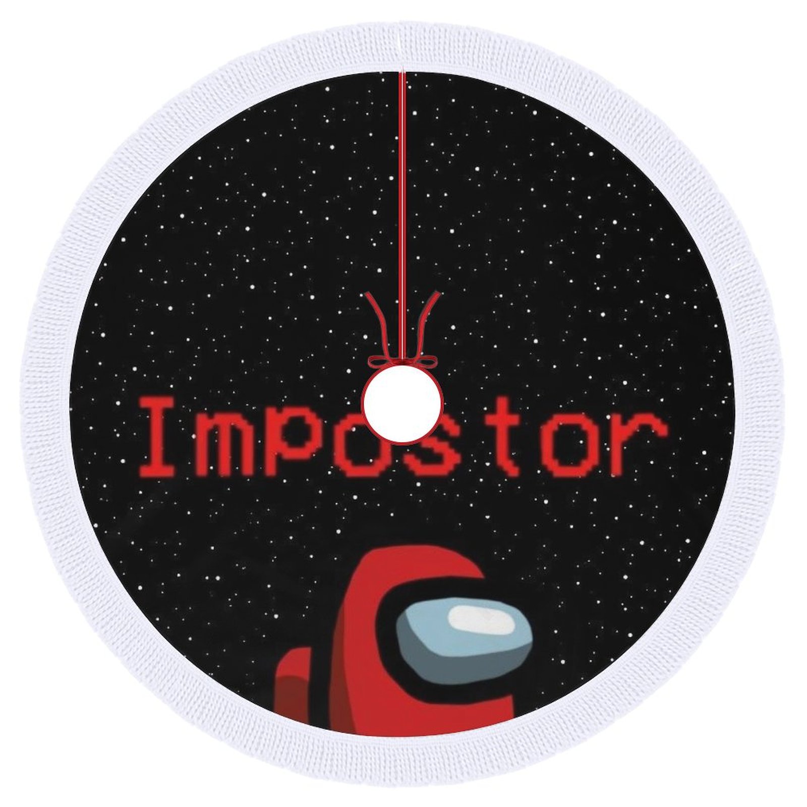 Among Us Impostor Christmas Tree Skirt 3 Sizes Large Merry Christmas ...