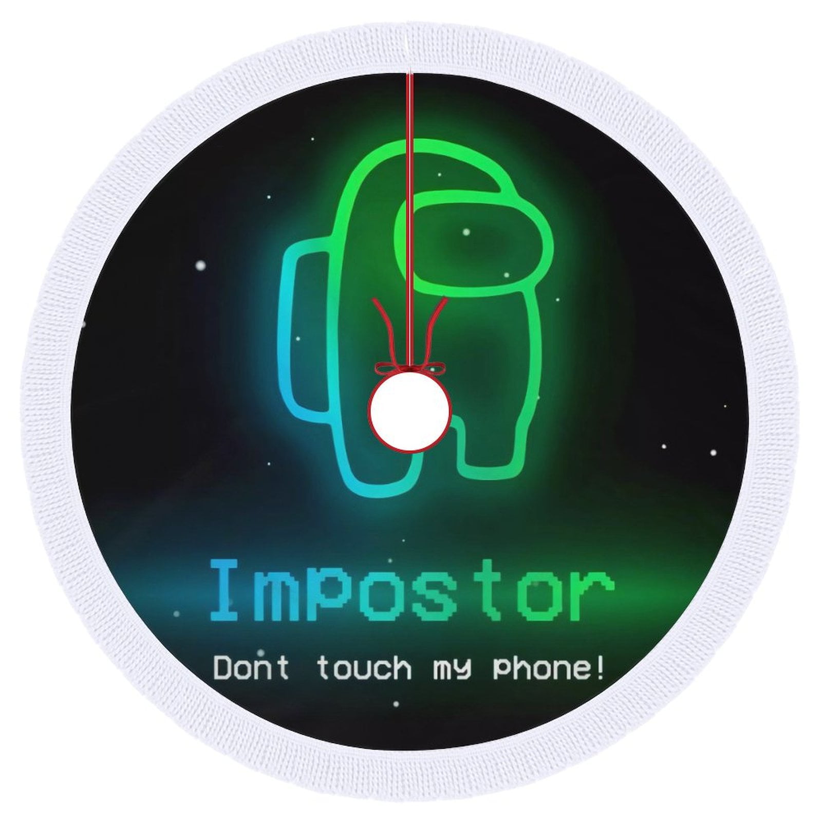 Among Us Impostor Christmas Tree Skirt 3 Sizes Large Merry Christmas ...