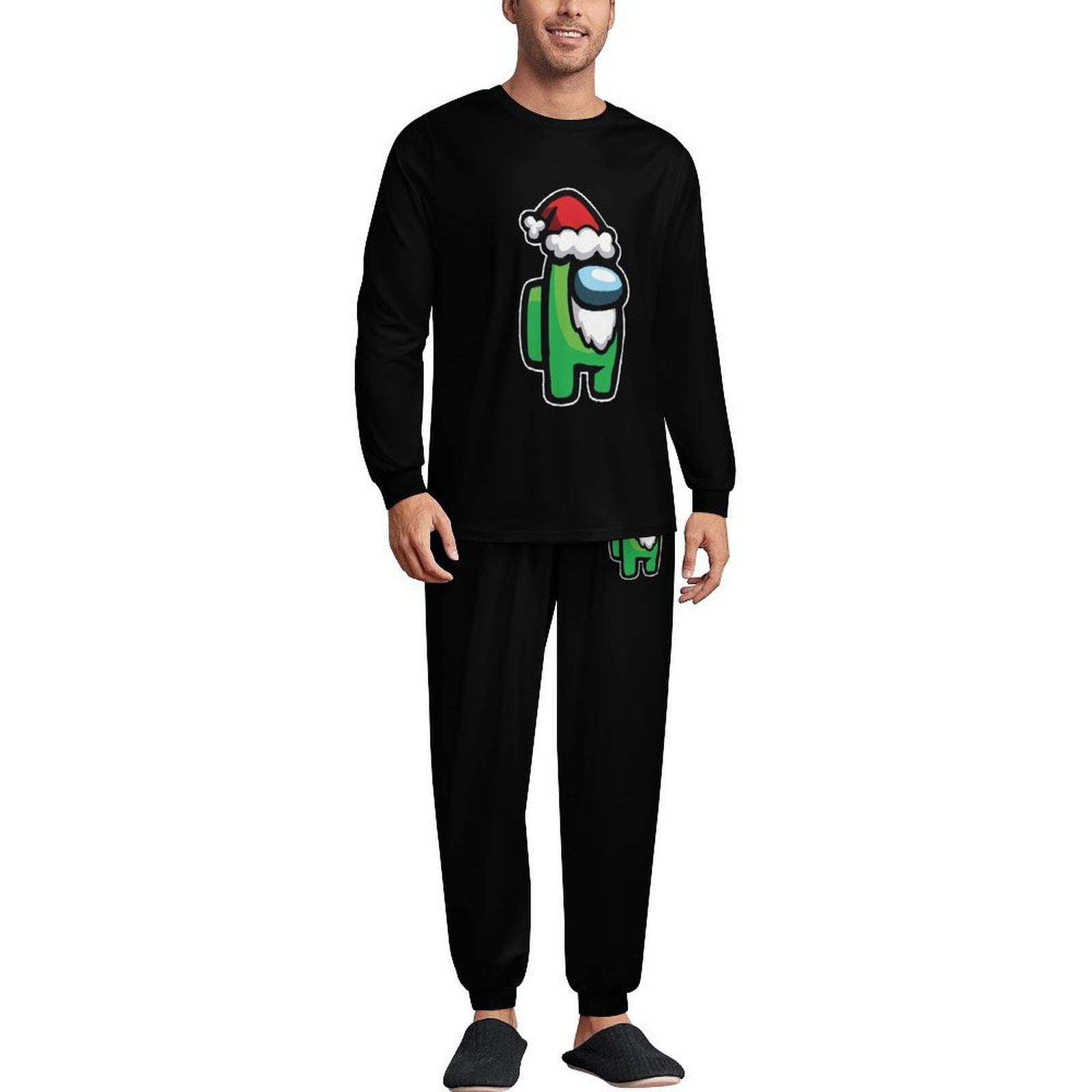 Among Us Impostor Mens Pajamas Set Long Sleeve Sleepwear Nightwear Pjs ...
