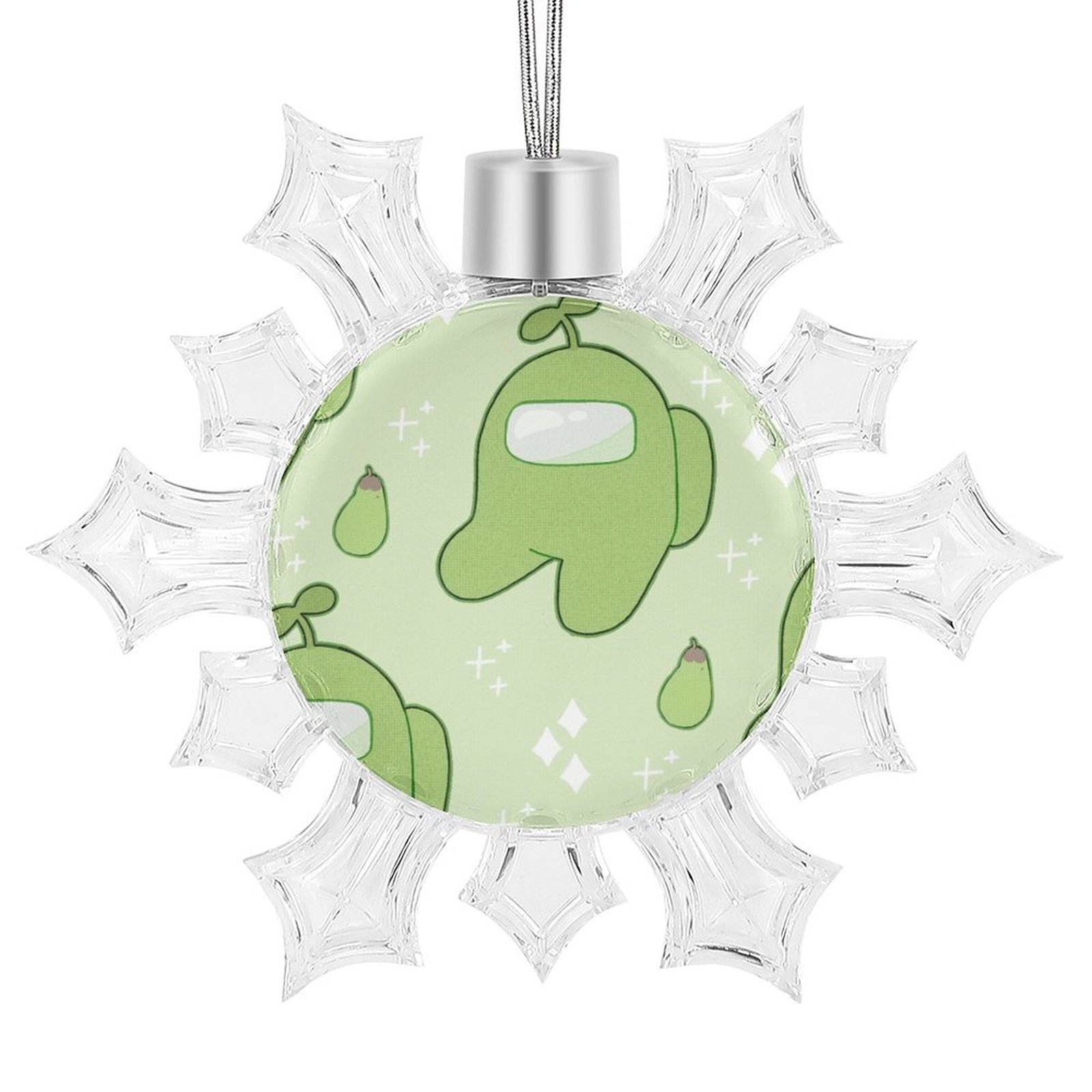 Among Us Impostor Snowflake Ornament Hanging Christmas Tree Pendant ...